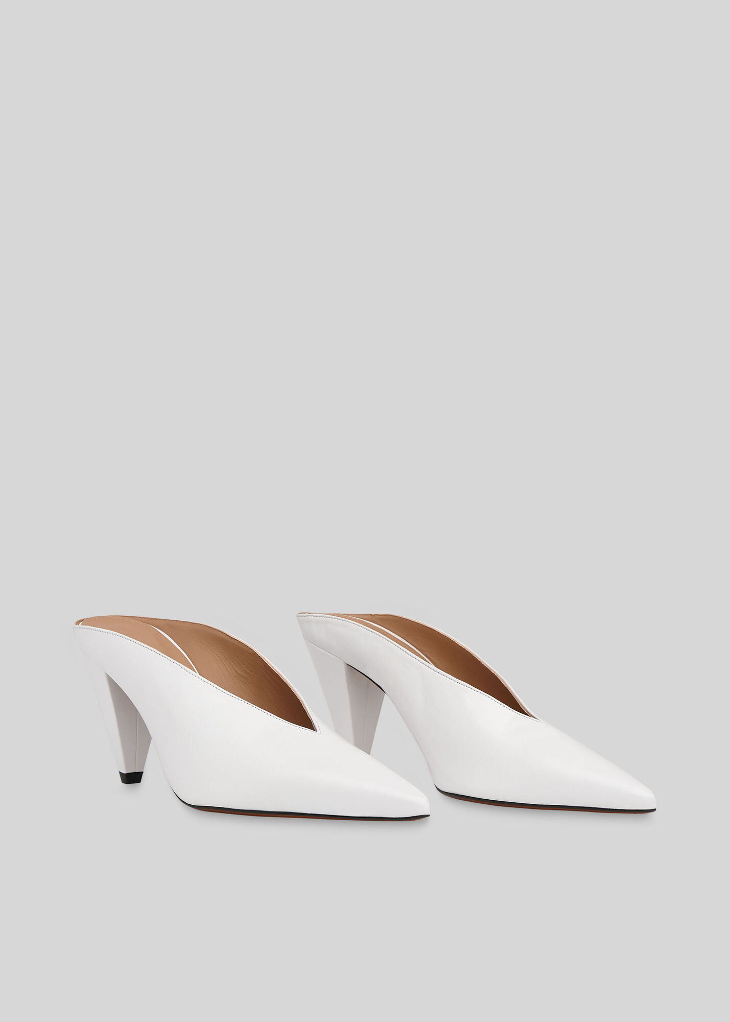 White Ari Slip On Mule | WHISTLES | Whistles UK