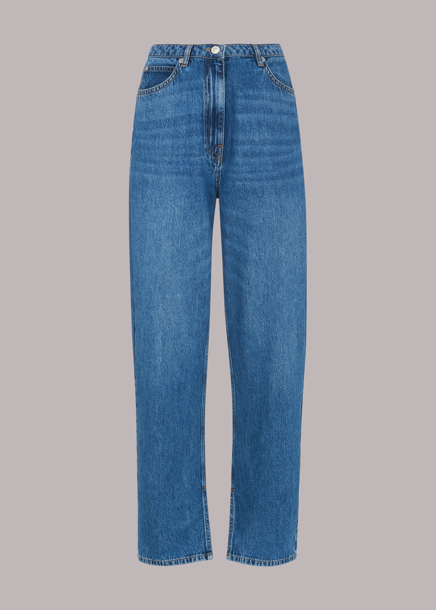 Denim Authentic Side Split Jean | WHISTLES | Whistles UK