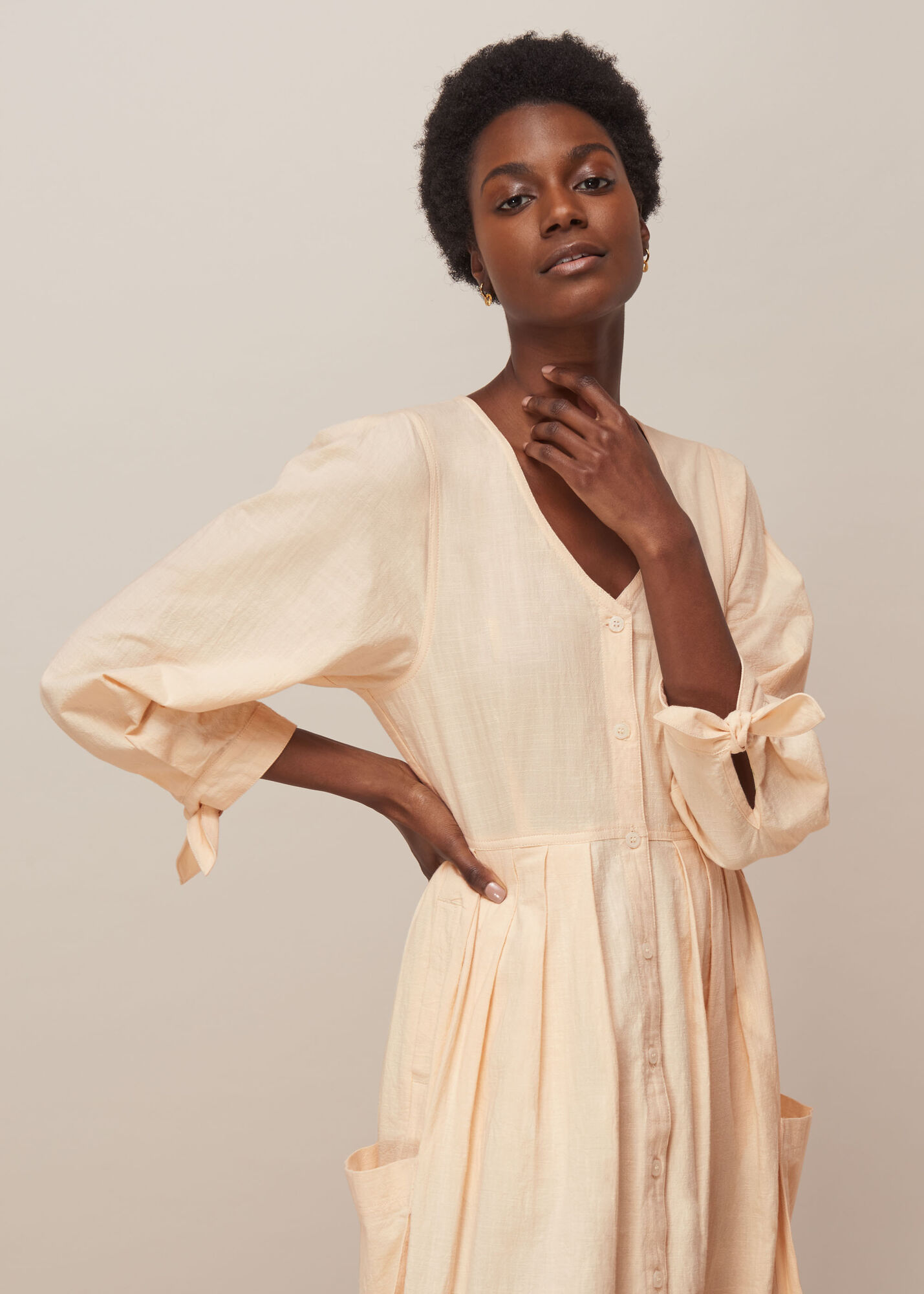 Ivory LF Markey Orlando Dress | WHISTLES | Whistles UK