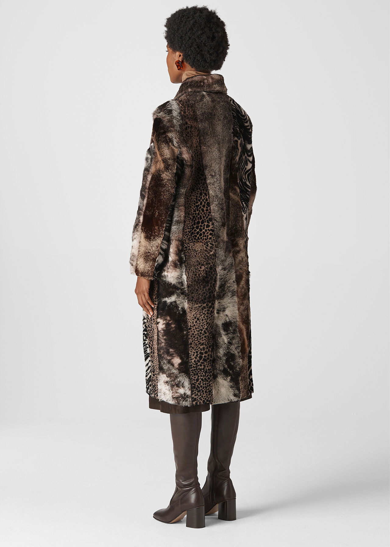 Patchwork Animal Shearling | WHISTLES | Whistles ROW