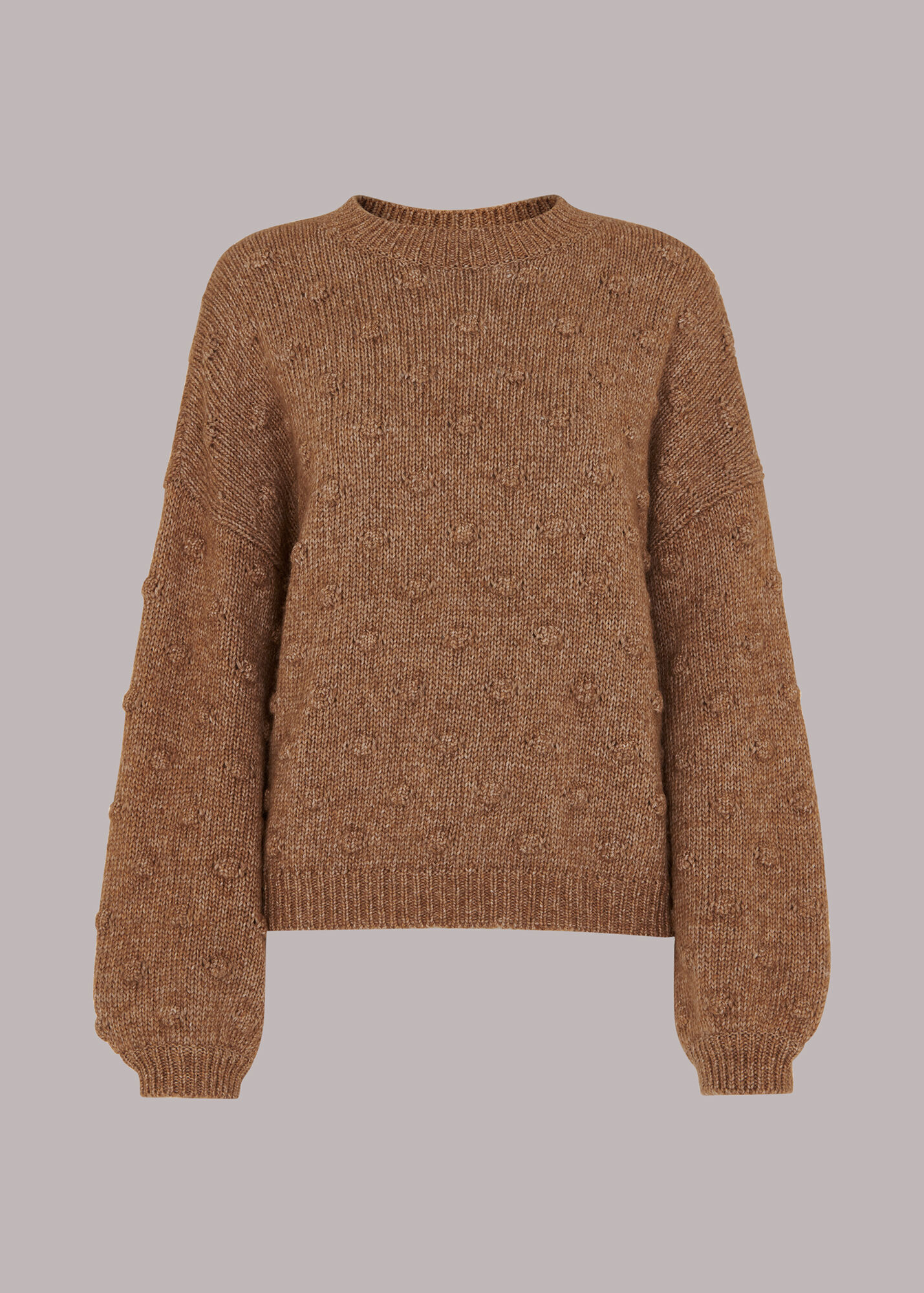 Neutral Bobble Knitted Jumper | WHISTLES