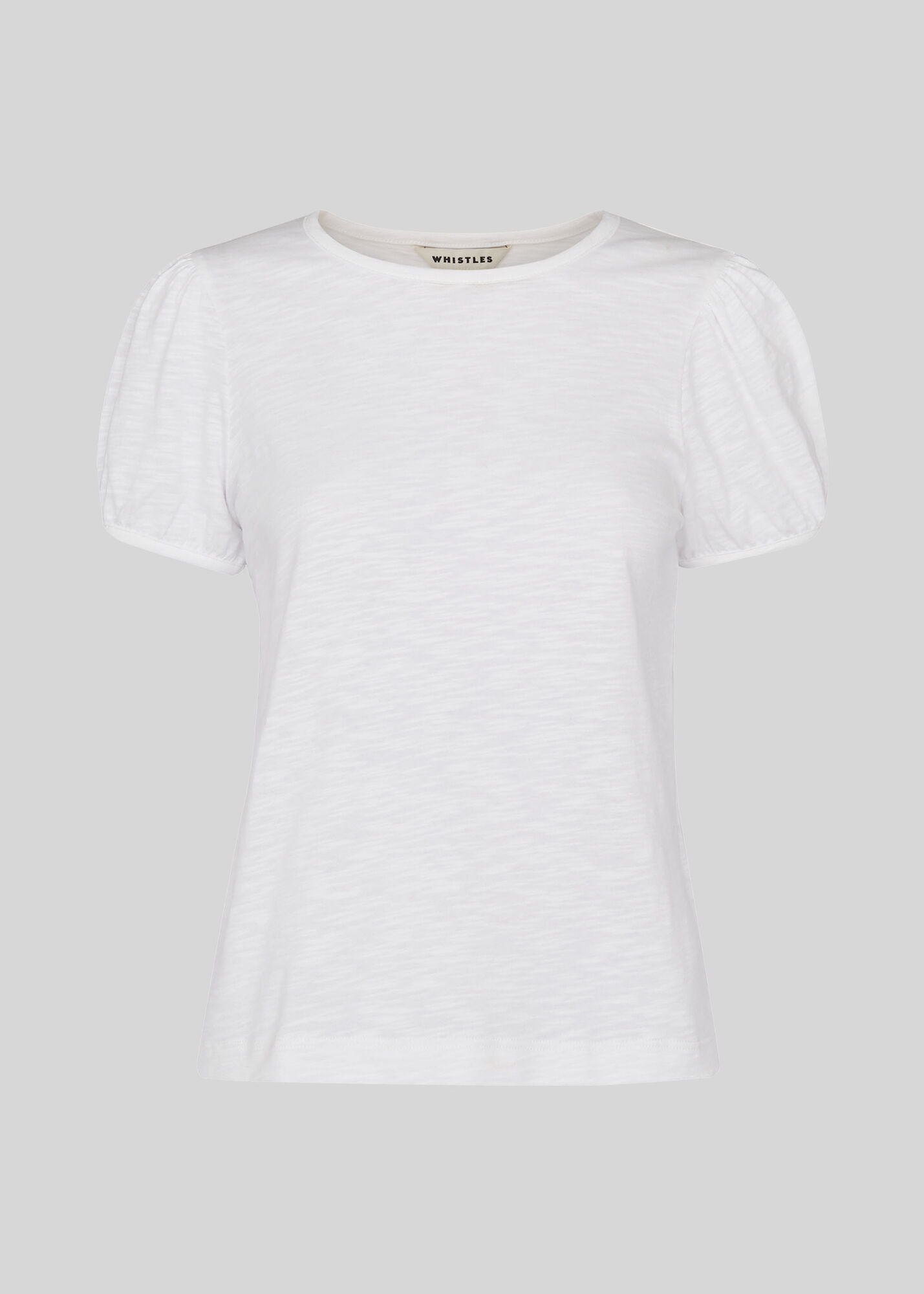 White Puff Sleeve T-Shirt | WHISTLES