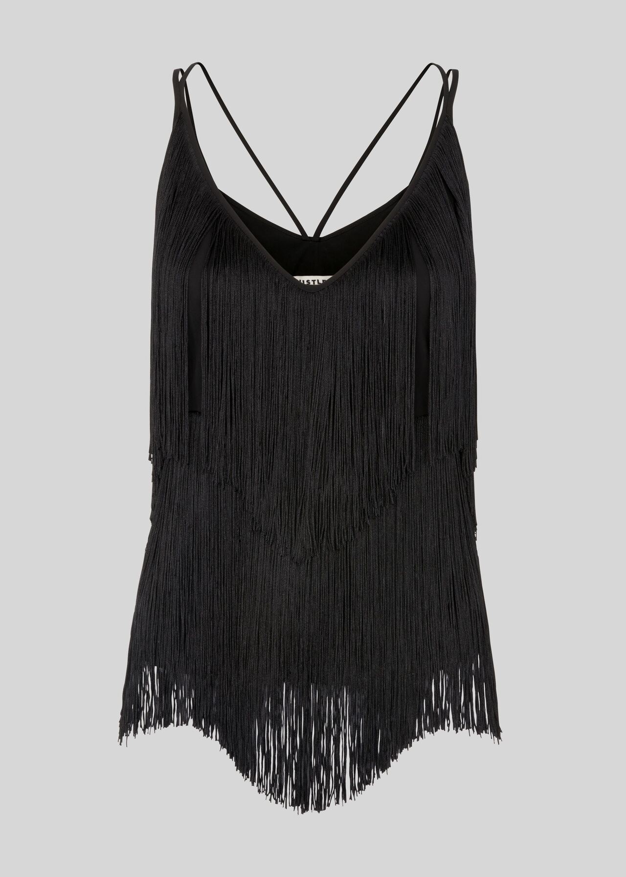 Black Evena Fringe Detail Cami | WHISTLES | Whistles UK