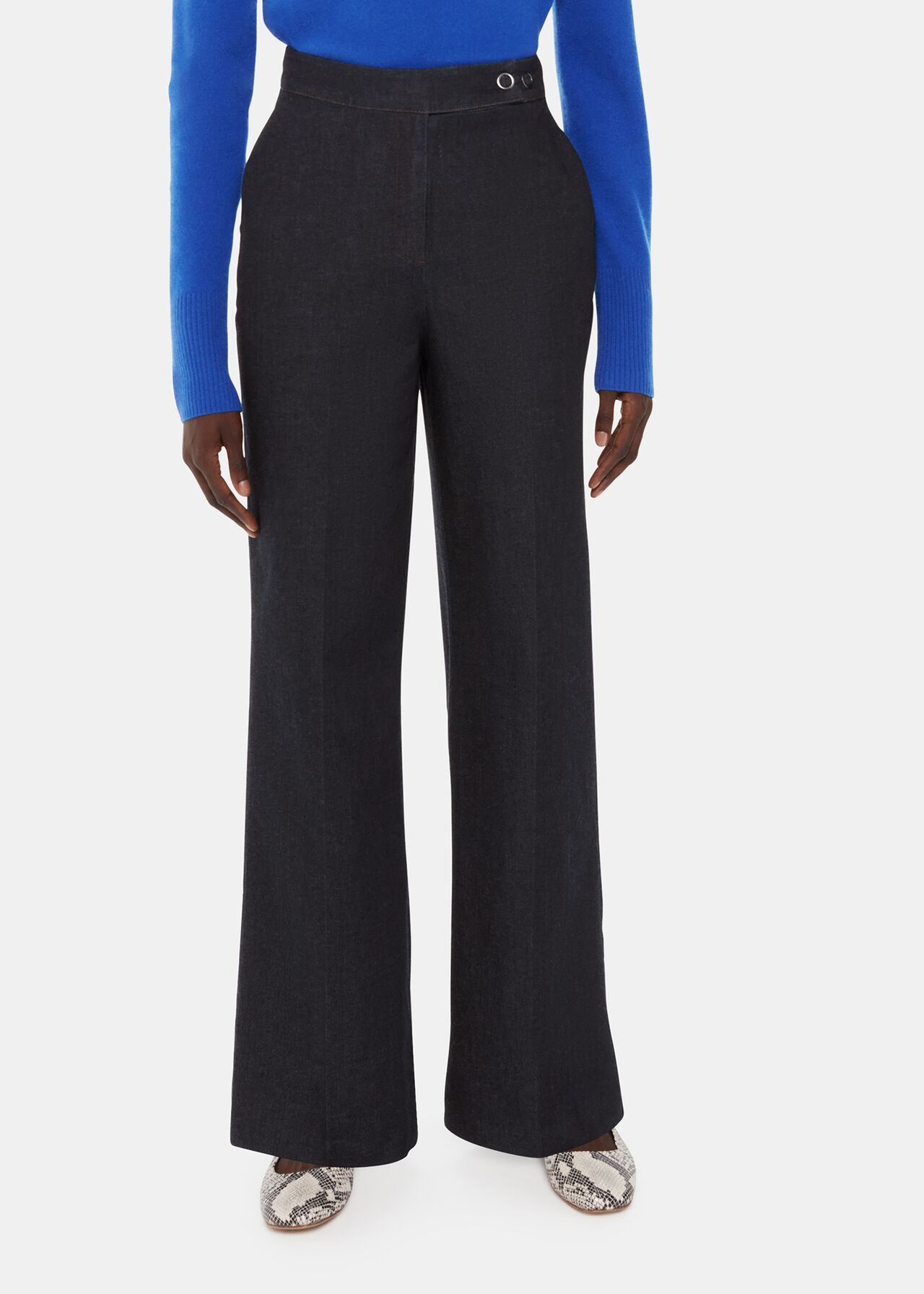 Dark Denim Joanna Denim Straight Trouser | WHISTLES