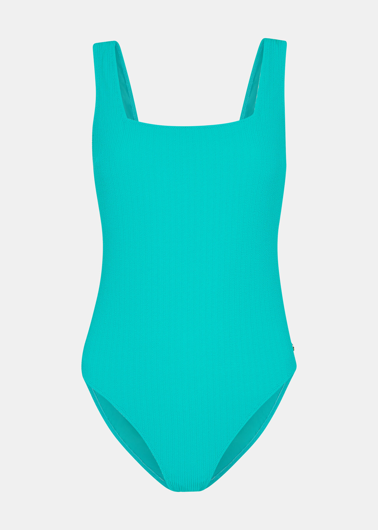 Turquoise Square Neck Swimsuit | WHISTLES | Whistles AU