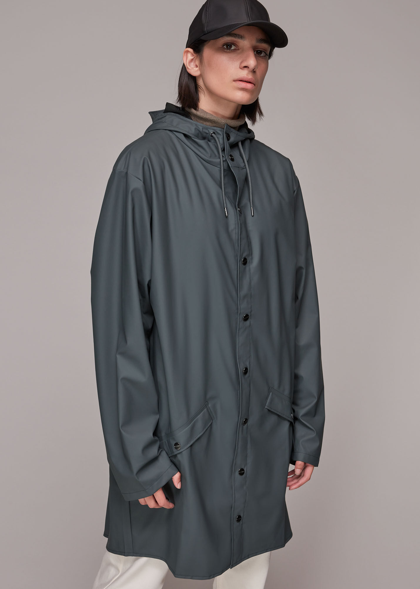 Grey Rains Long Jacket | WHISTLES | Whistles UK