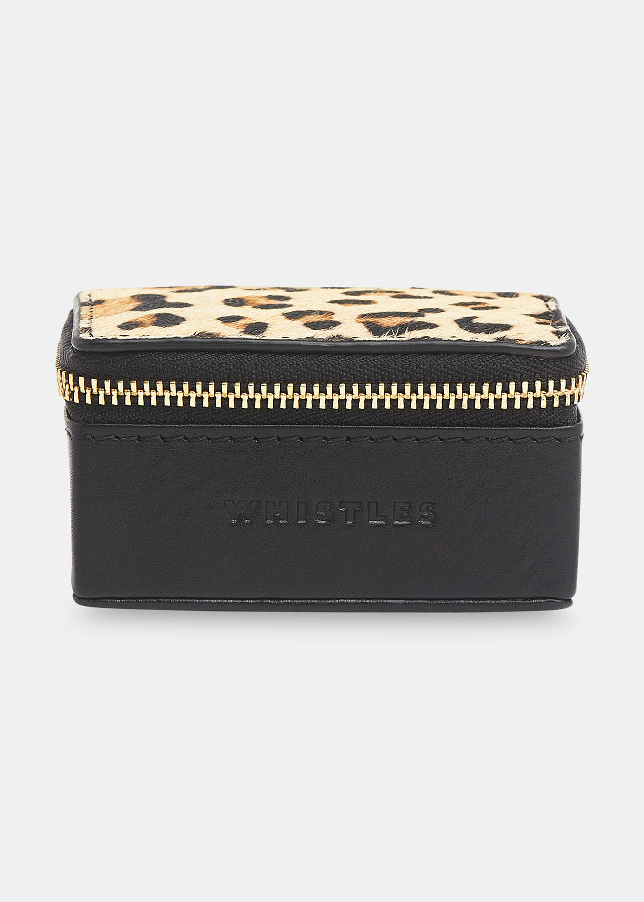 Small Leopard Print Leather Jewellery Box | Whistles