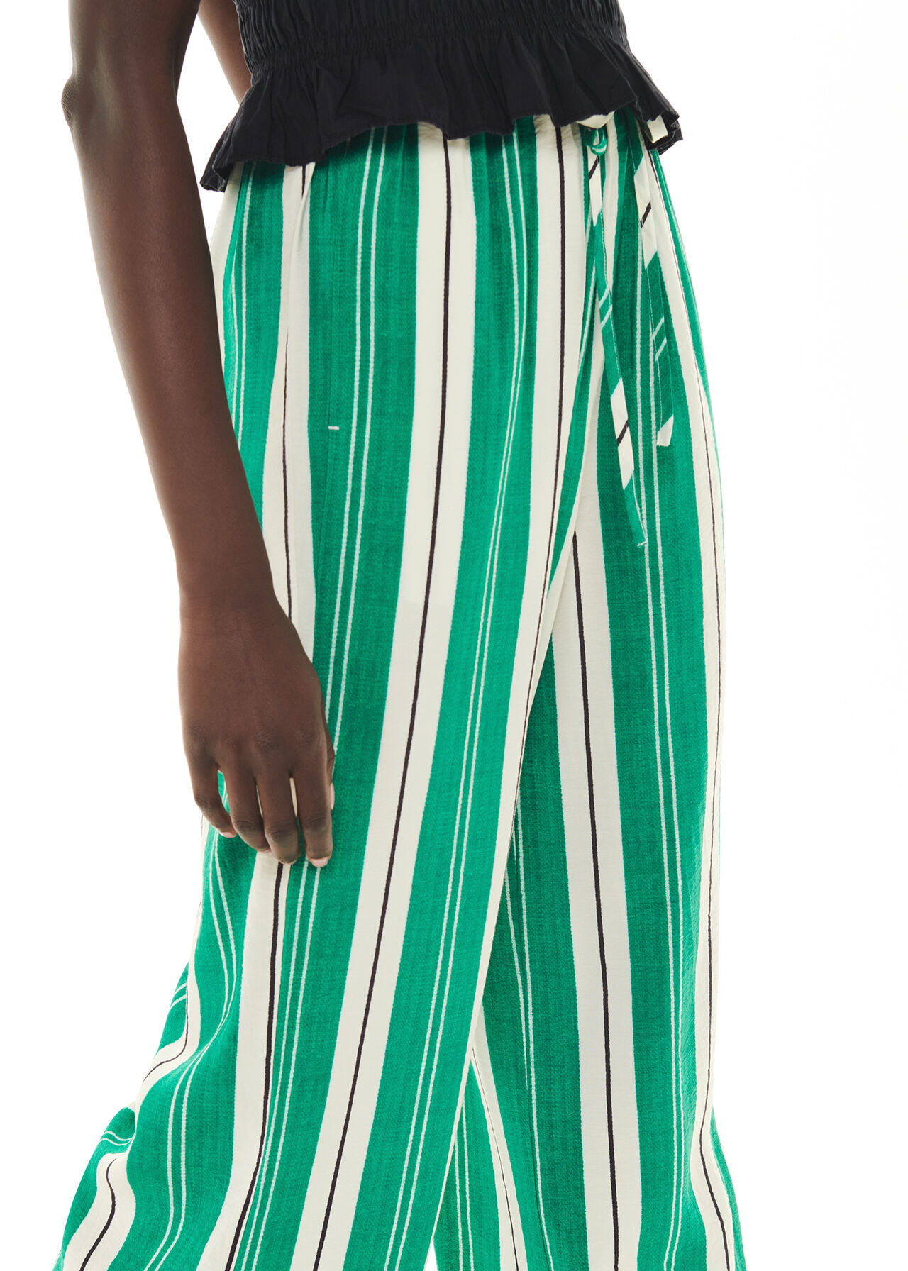 Green/Multi Bridget Maxi Stripe Trouser | WHISTLES