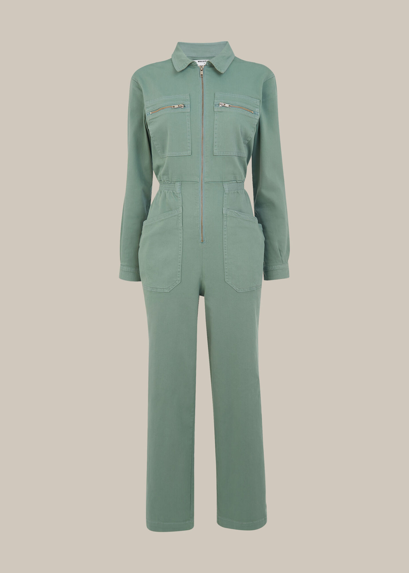 Pale Blue LF Markey Danny Boilersuit | WHISTLES | Whistles UK