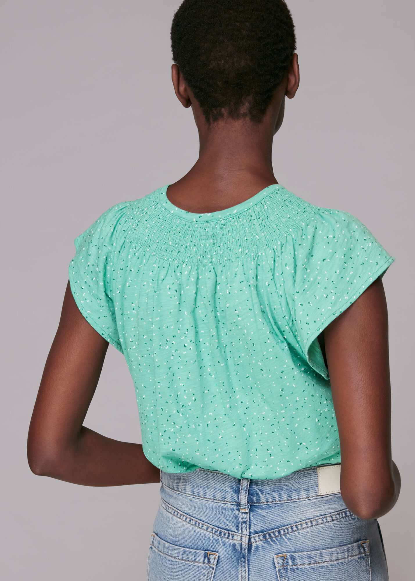 Multicolour Scattered Bloom Blade Top | WHISTLES