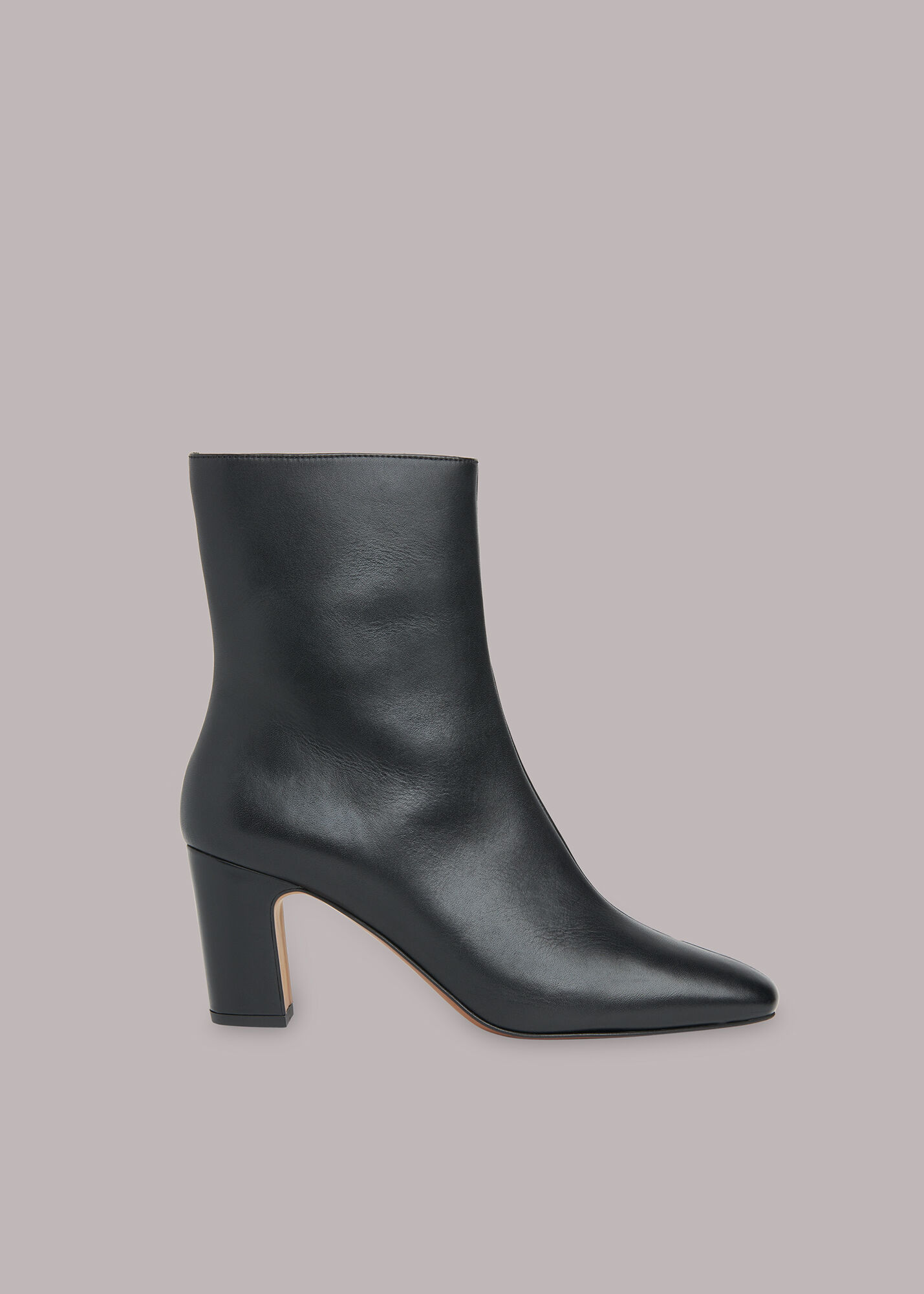 Black Holan Heeled Boot | WHISTLES | Whistles UK