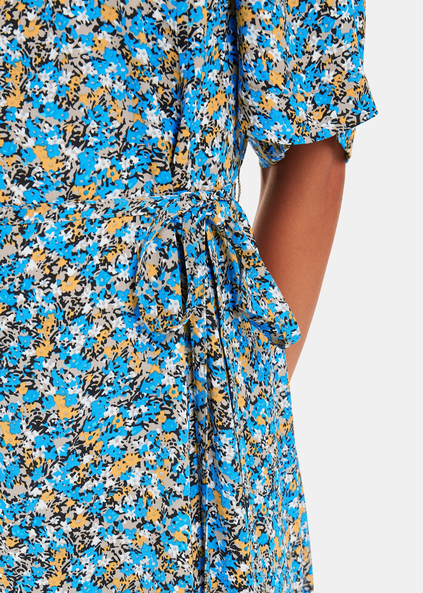 Multicolour Ditsy Bouquet Midi Dress | WHISTLES | Whistles UK