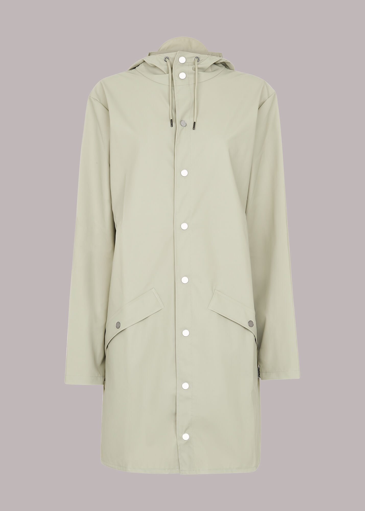 Pale Grey Rains Long Jacket | WHISTLES | Whistles UK