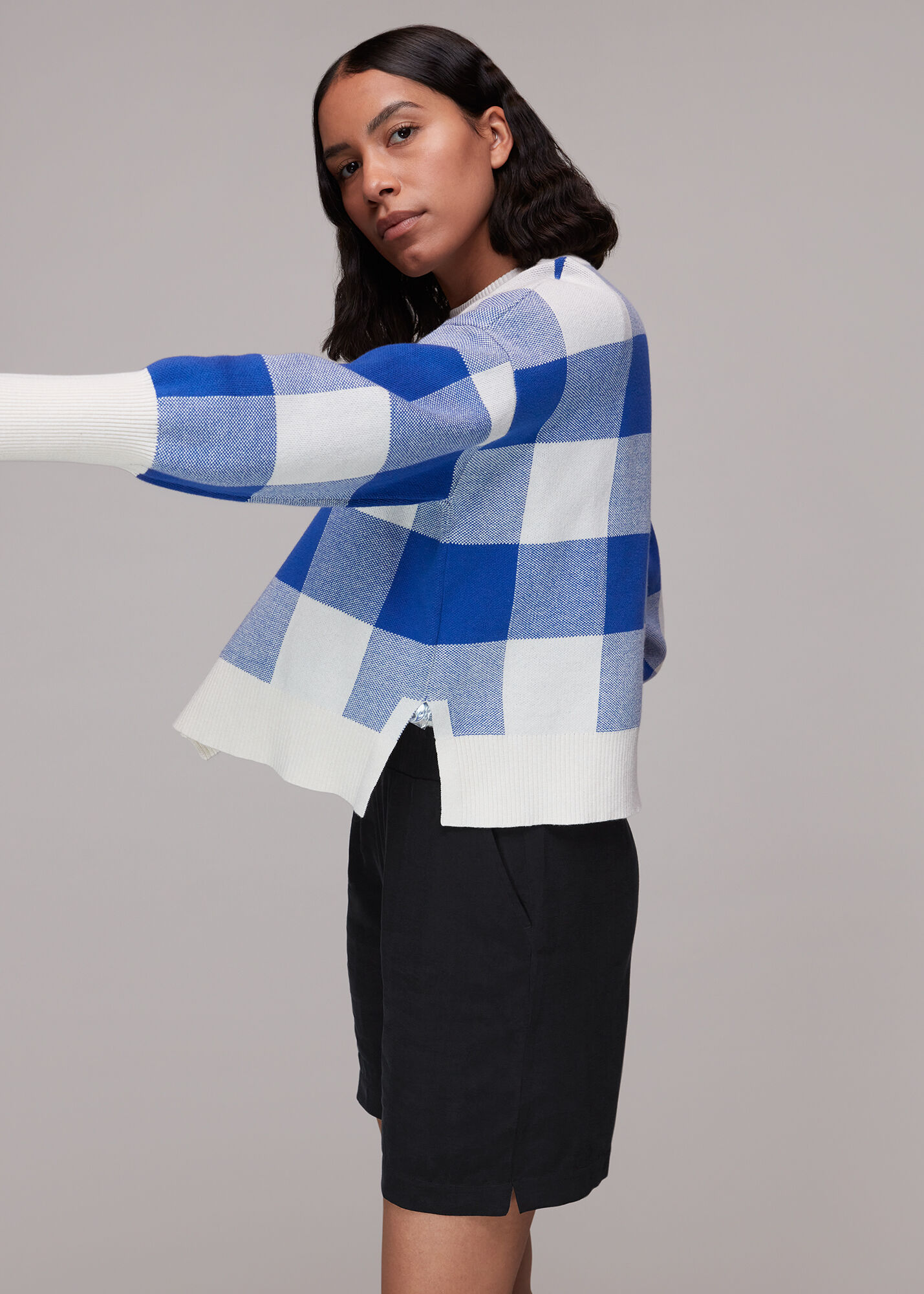 Black Cara Pull On Short | WHISTLES | Whistles UK