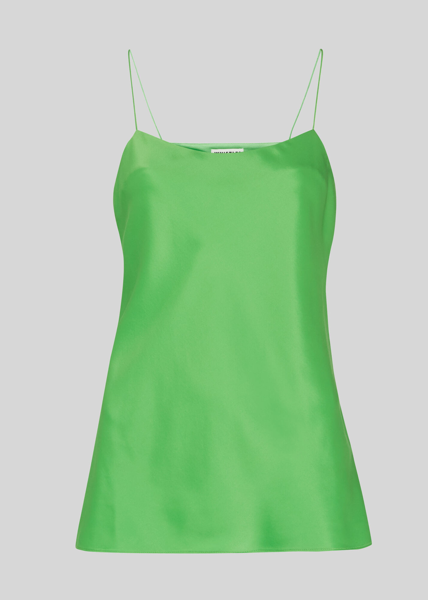 Lime Silk Satin Cami Top | WHISTLES | Whistles UK