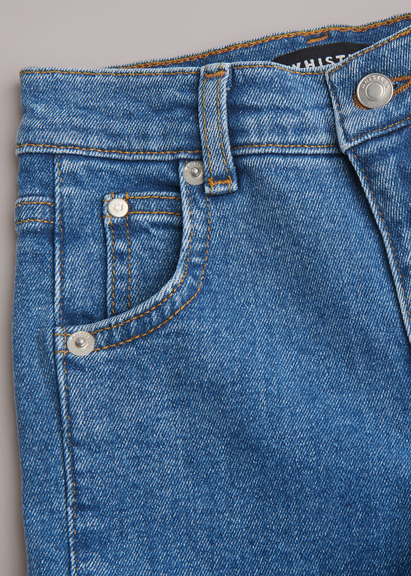 Denim Stretch Barrel Leg Jean | WHISTLES | Whistles UK