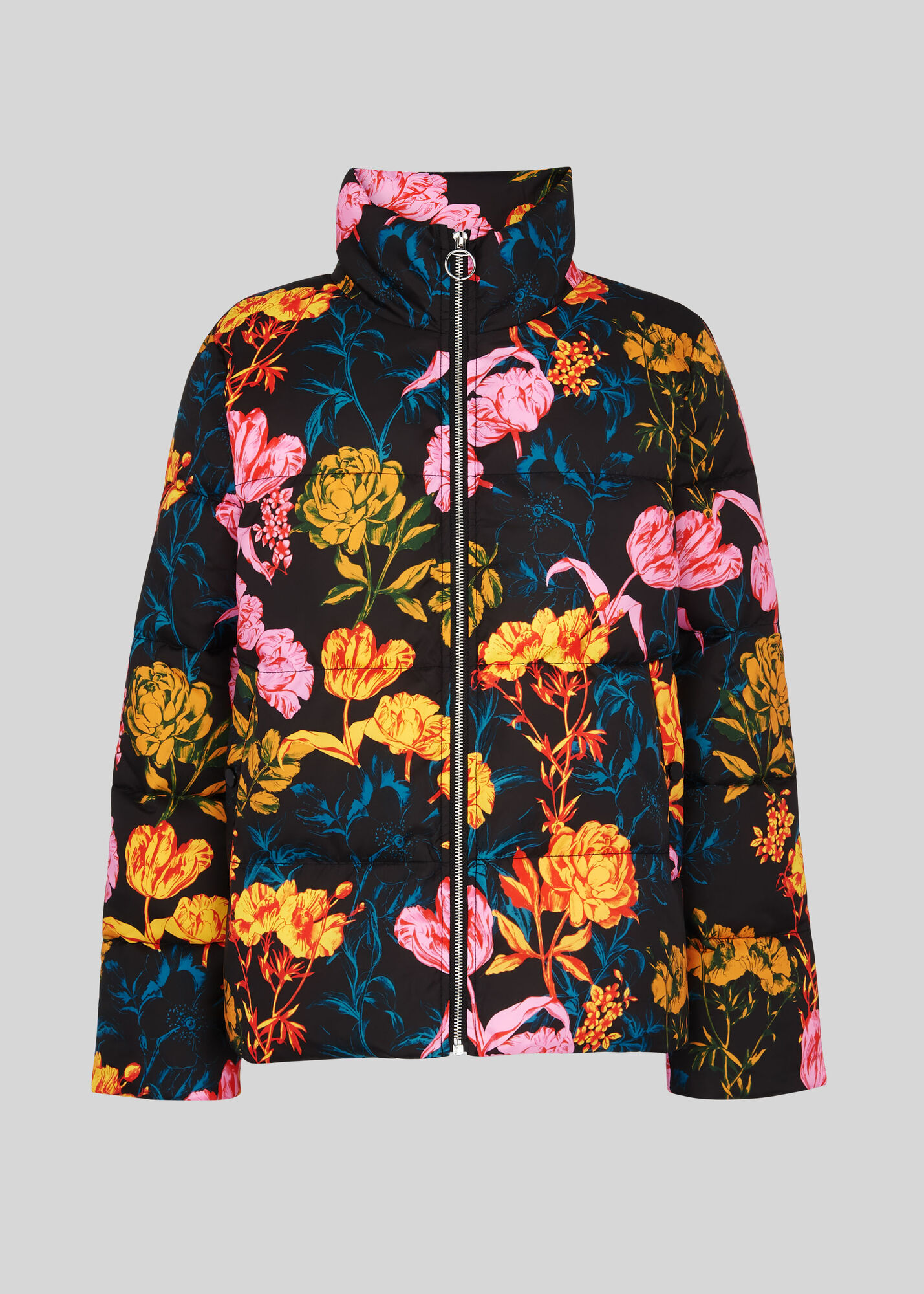 Multicolour Floral Printed Puffer | WHISTLES | Whistles UK