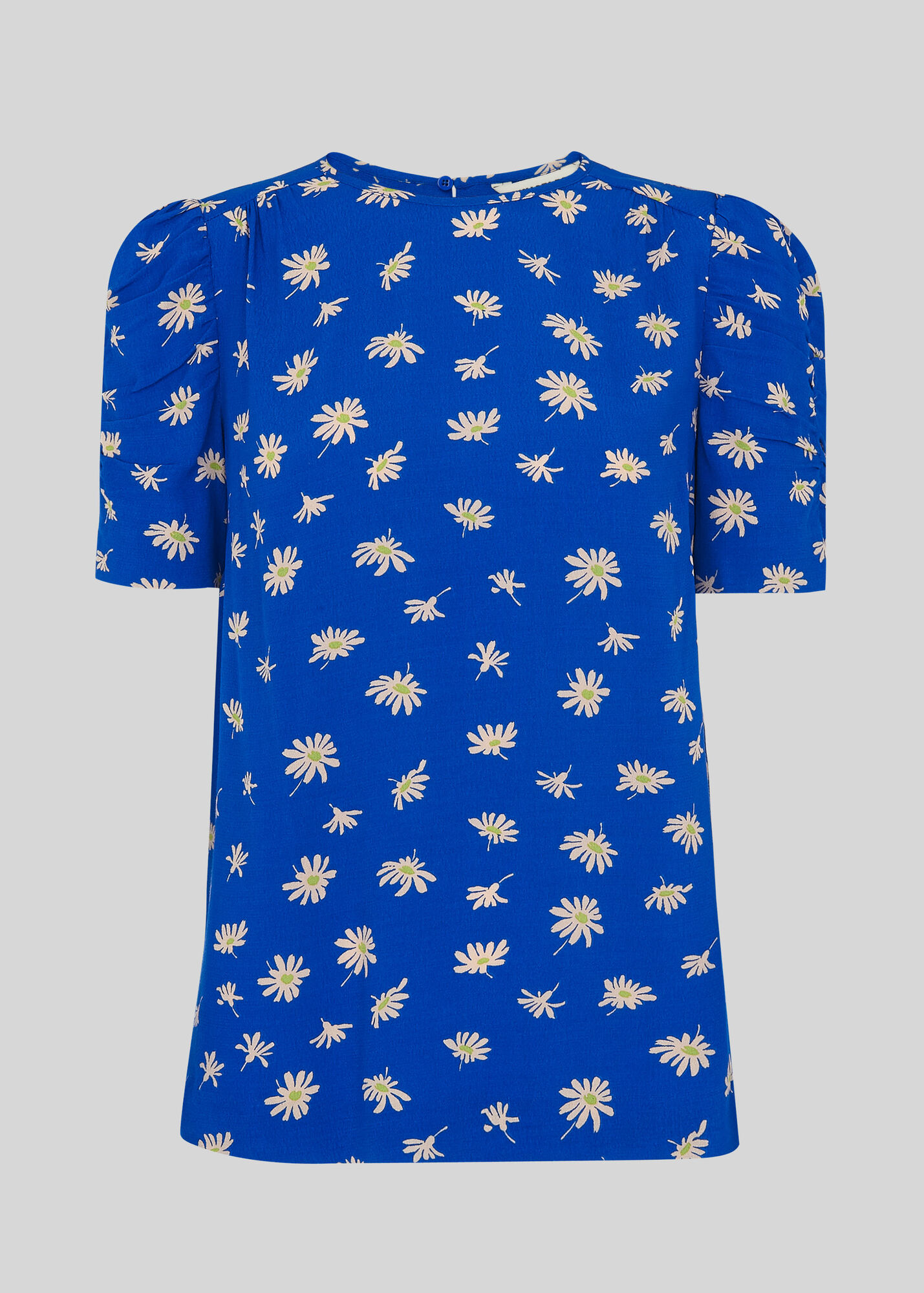 Blue/Multi Scattered Daisy Print Shell Top | WHISTLES | Whistles UK