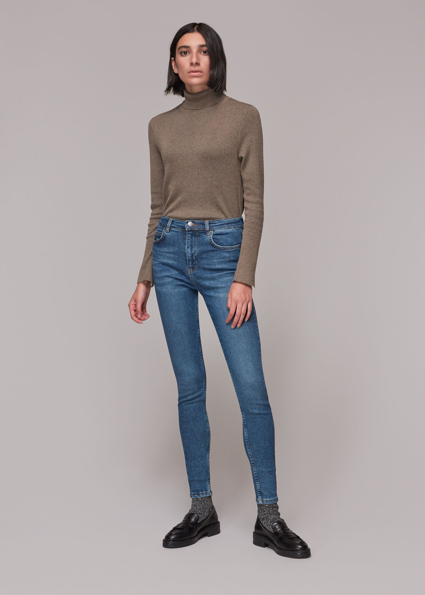 Denim Long Stretch Skinny Leg Jean | WHISTLES | Whistles UK