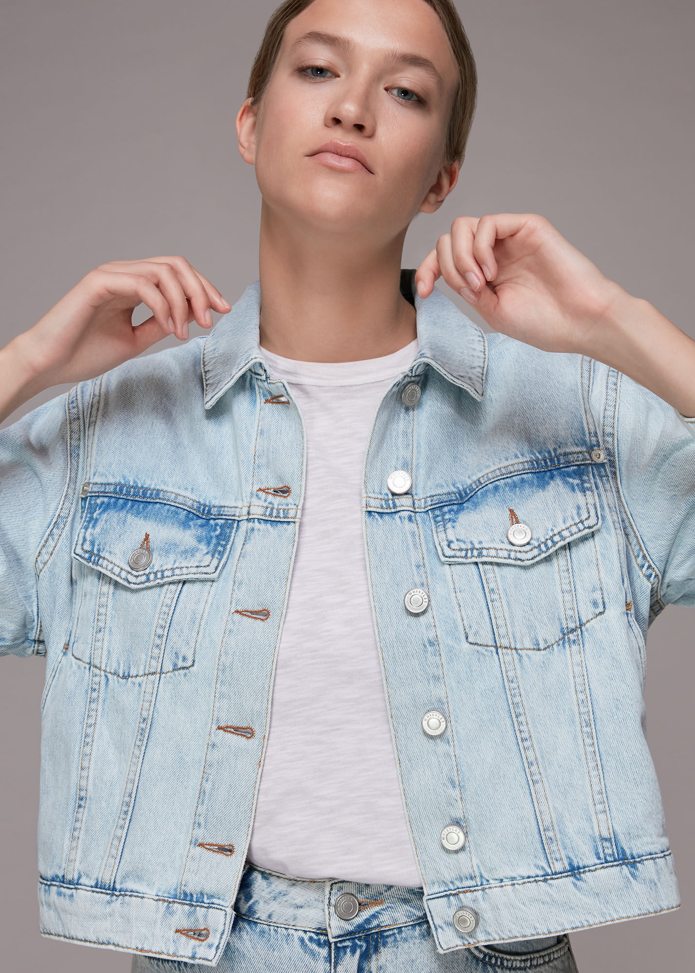Denim Acid Wash Classic Denim Jacket | WHISTLES