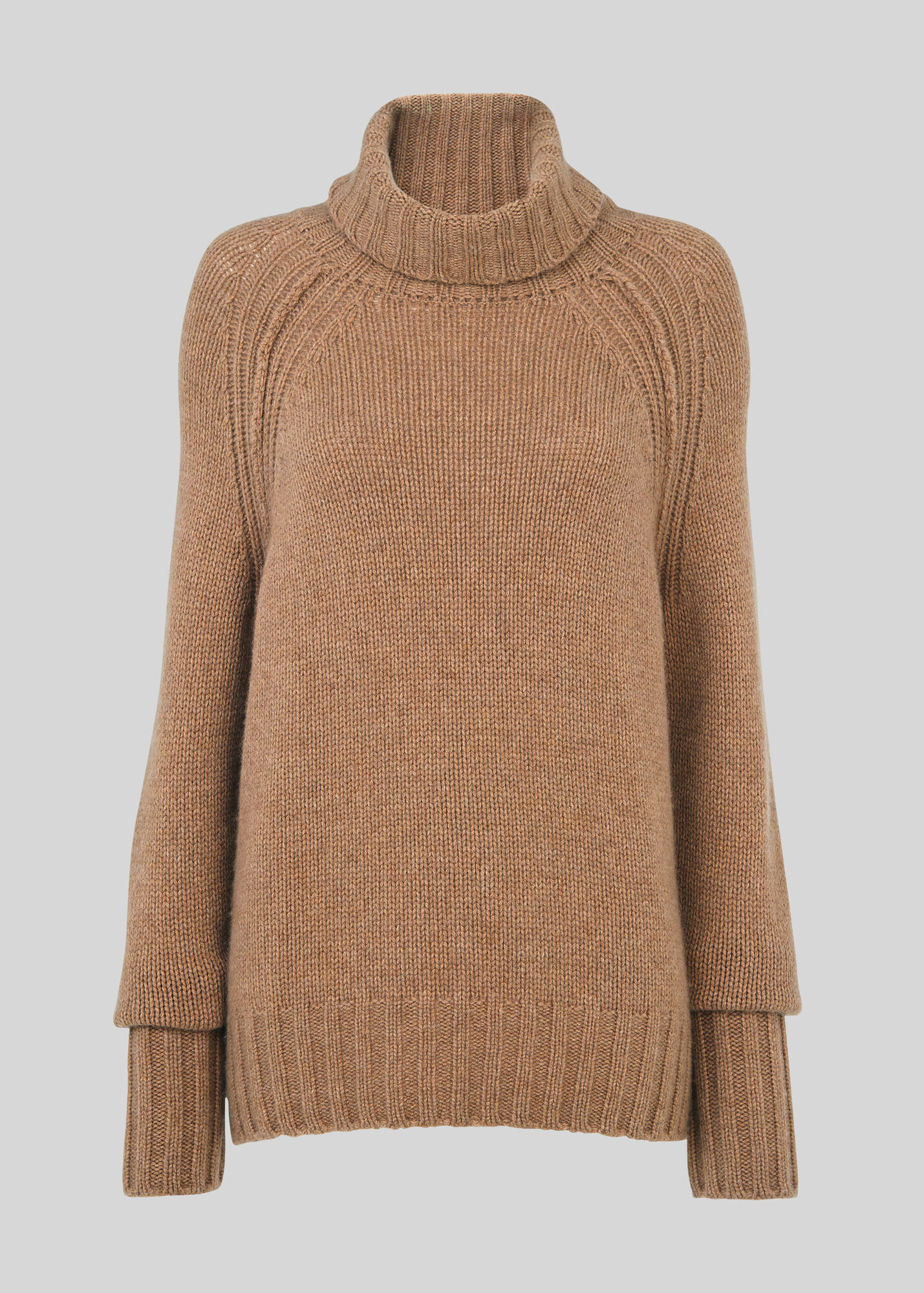 Camel Chunky Recycled Cashmere Knit | WHISTLES | Whistles UK