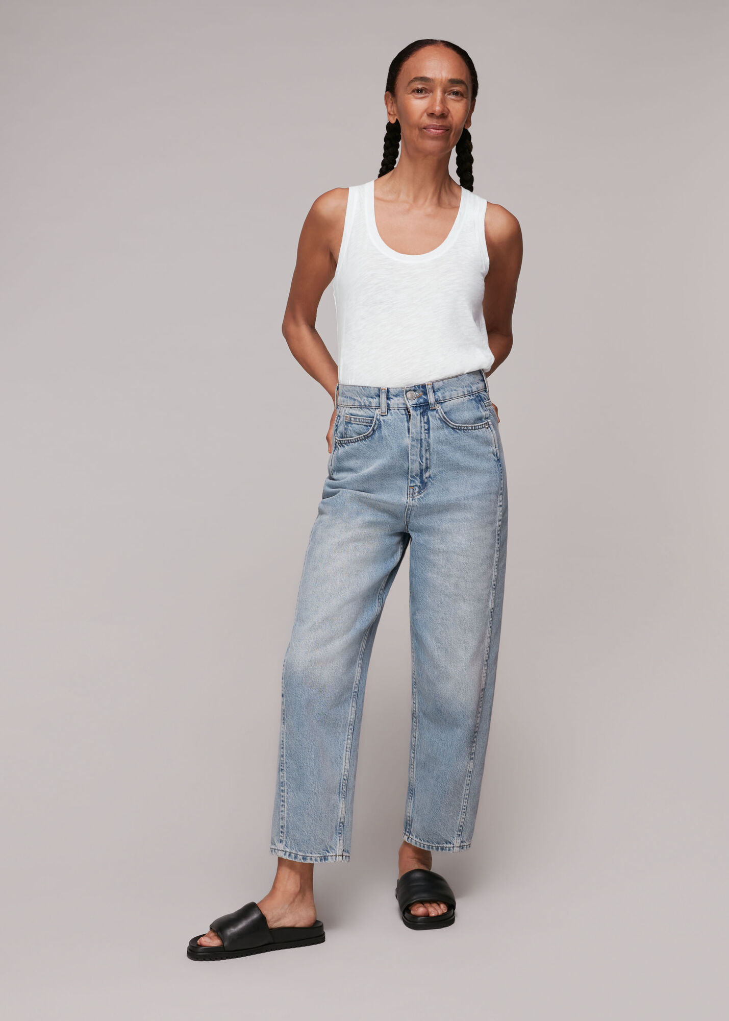 White Easy Basic Vest Top | WHISTLES | Whistles UK