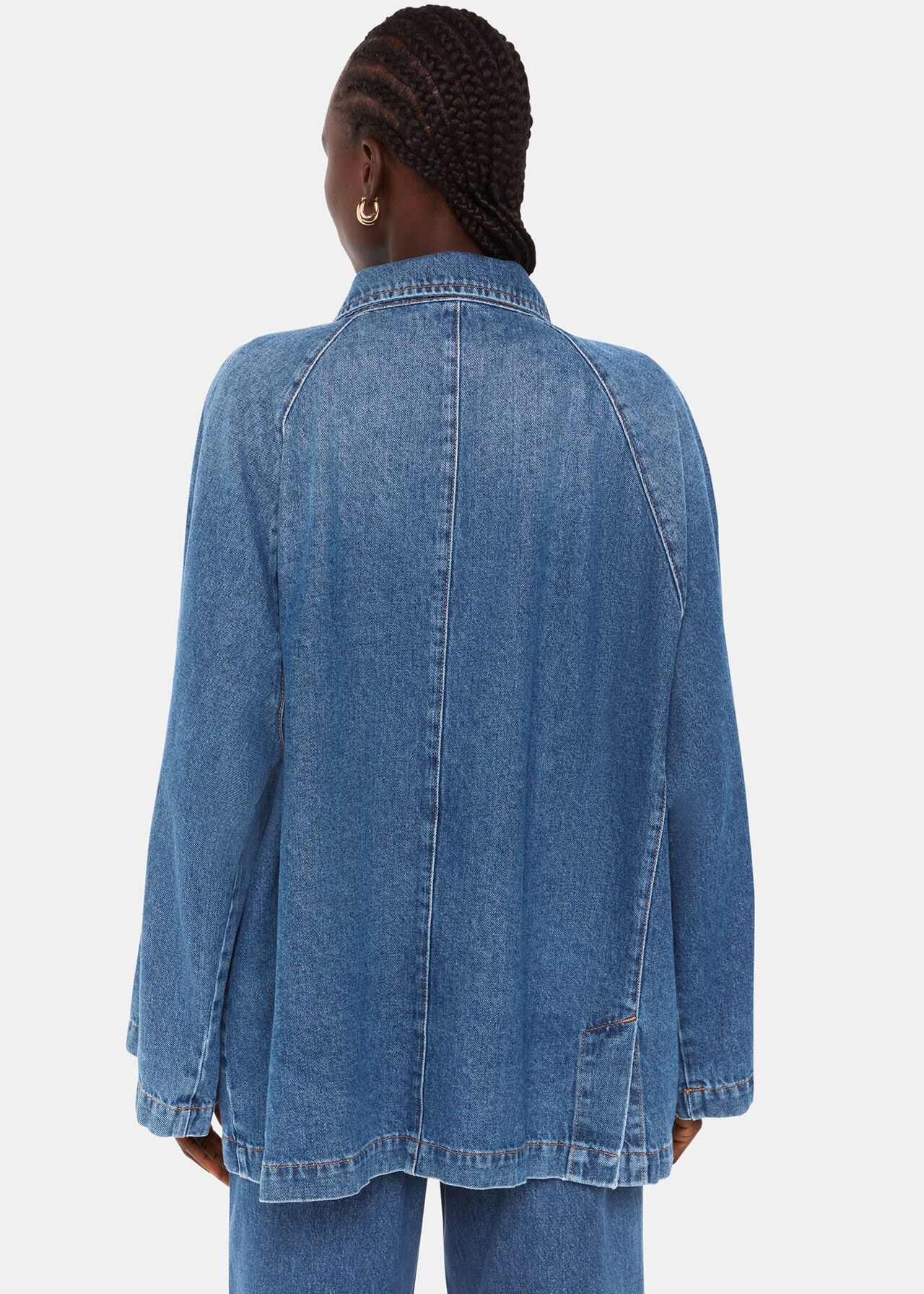 Denim Flare Sleeve Denim Jacket | WHISTLES