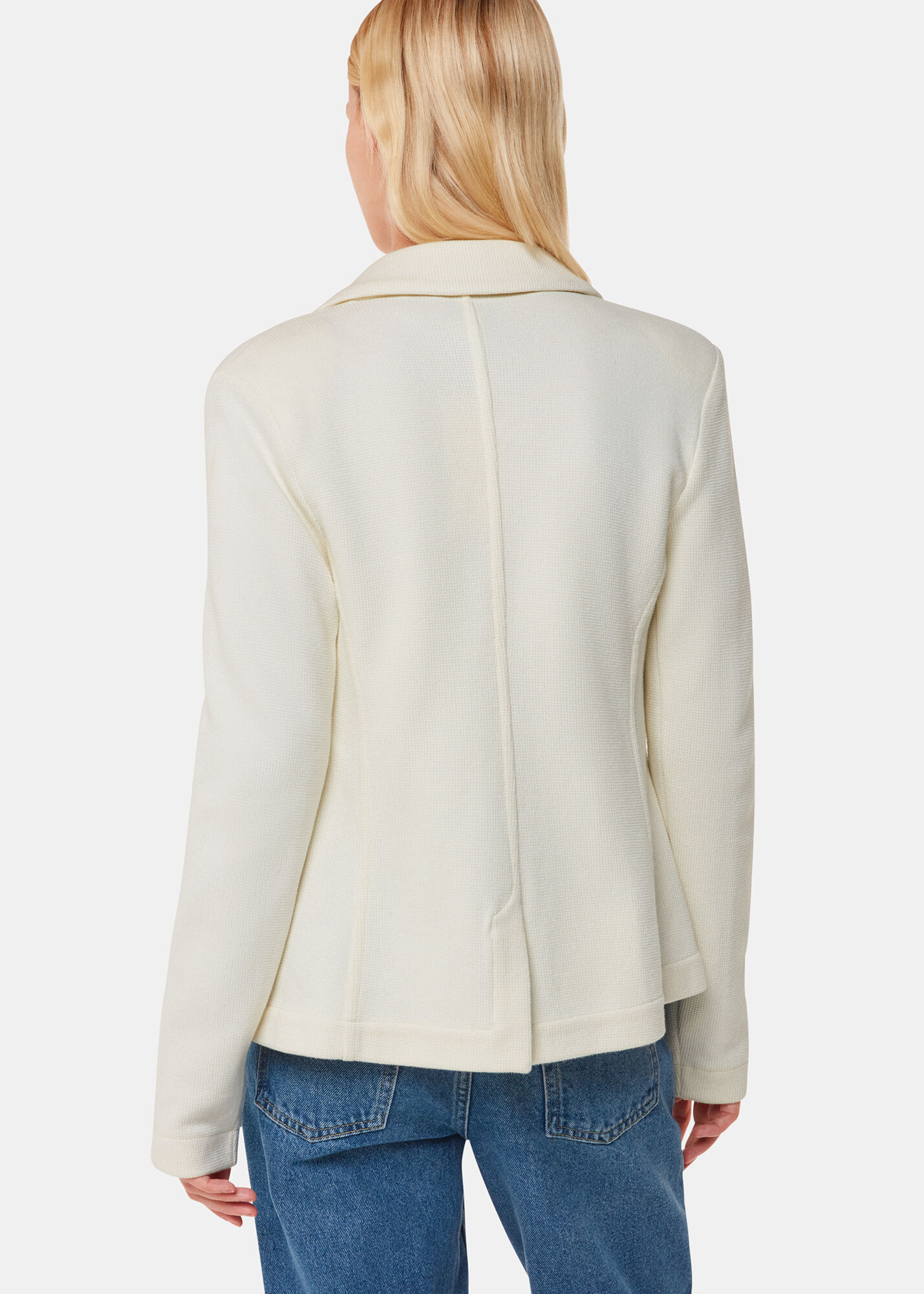 Women's Ivory Slim Jersey Jacket | Whistles UK