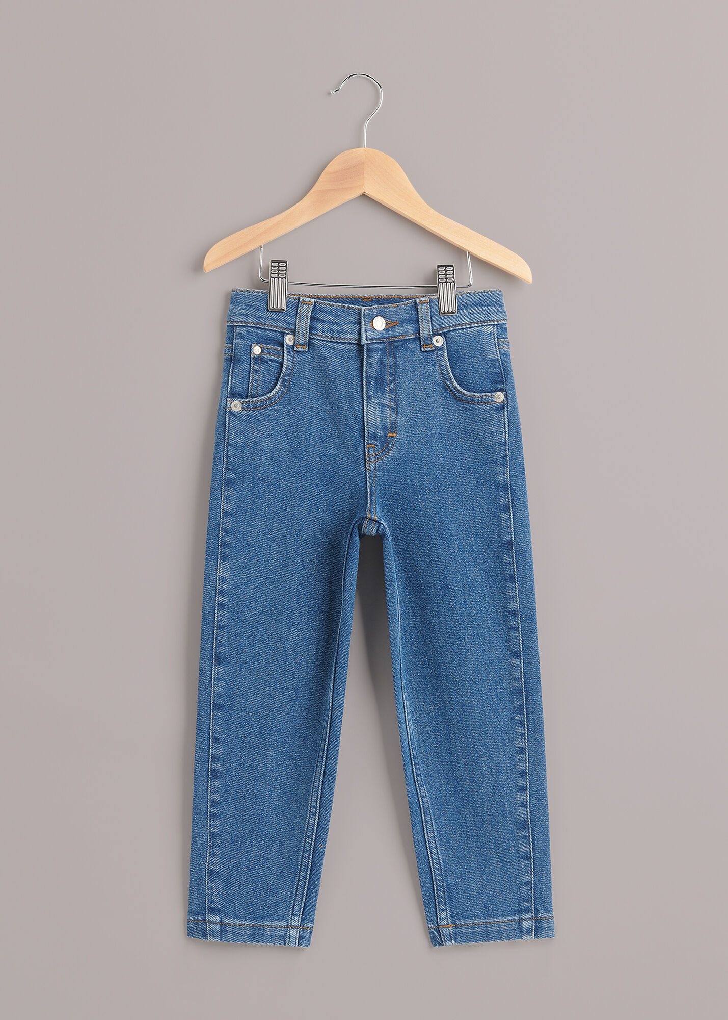 Denim Stretch Barrel Leg Jean | WHISTLES | Whistles UK