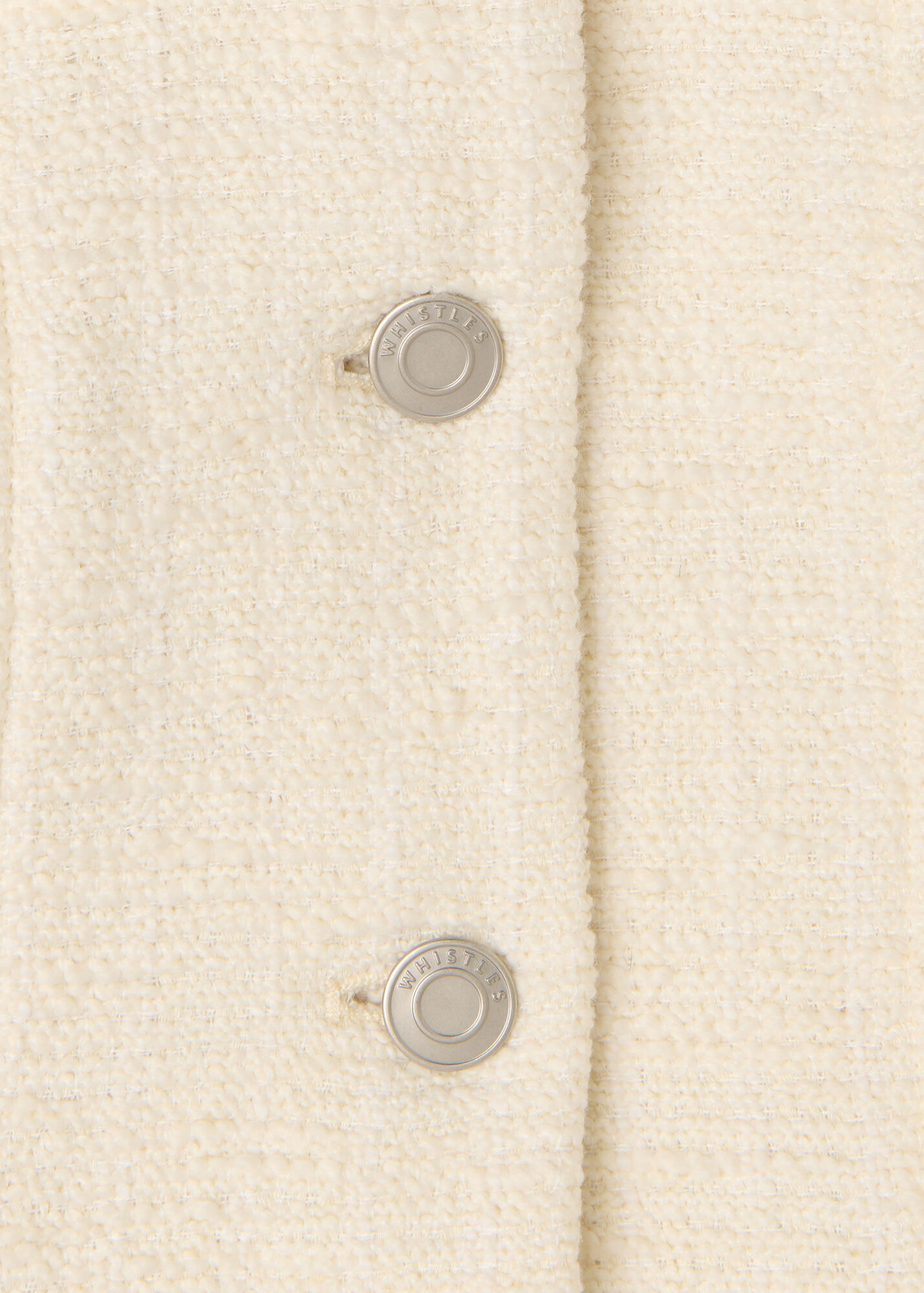 Ivory Lucie Boucle Jacket | WHISTLES | Whistles UK