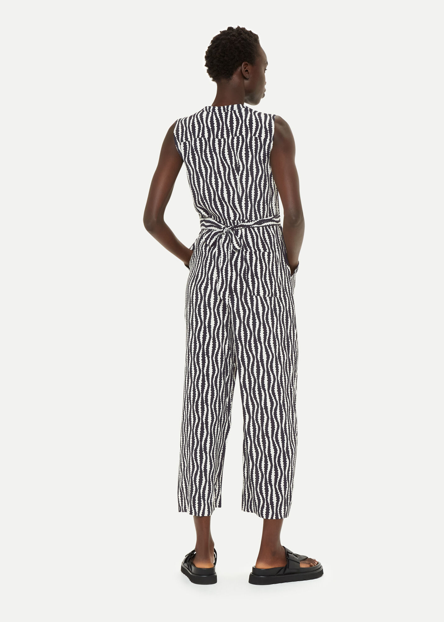 Blackwhite Optical Rope Josie Jumpsuit Whistles Whistles Uk