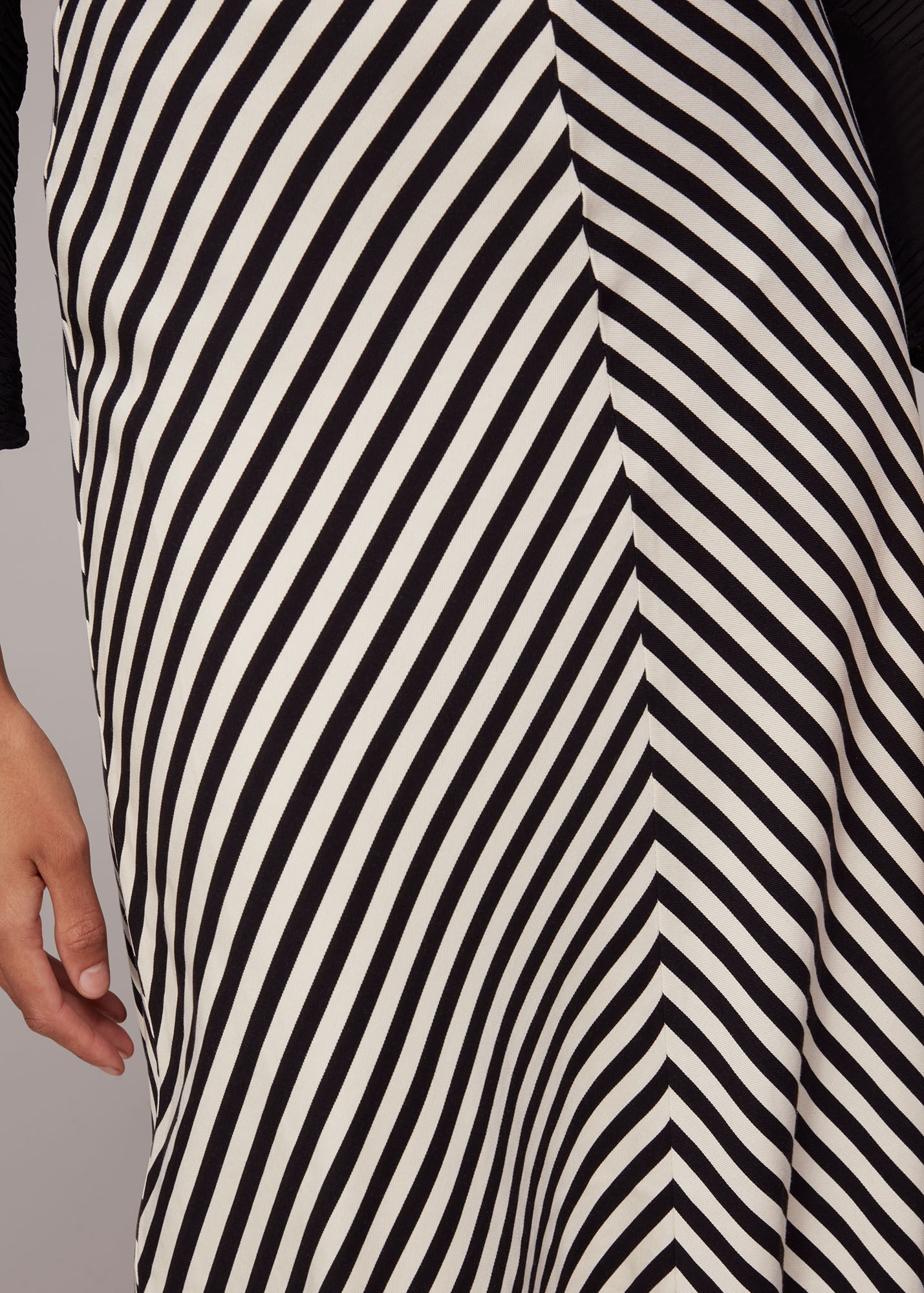 Multicolour Diagonal Stripe Skirt | WHISTLES | Whistles UK