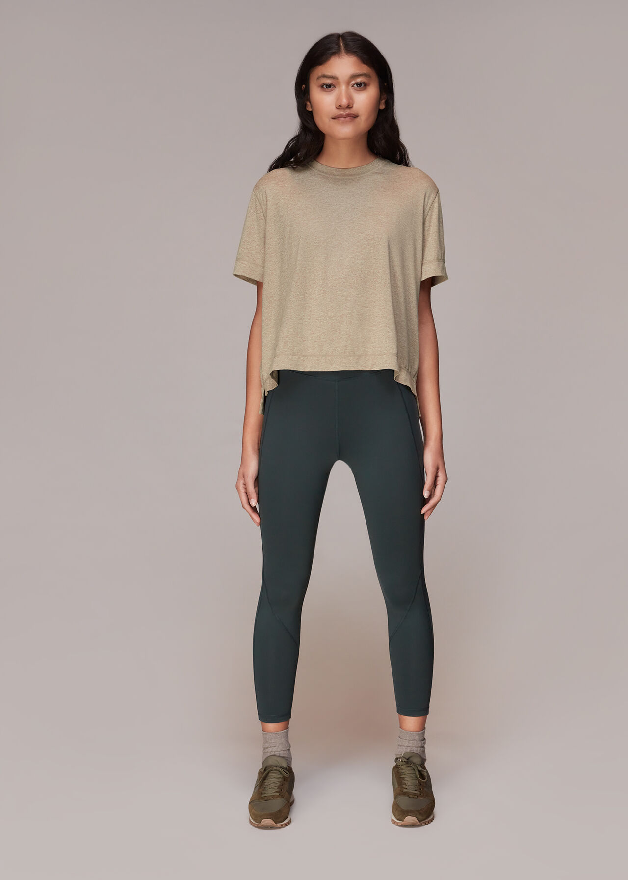 Neutral Ultimate Active Oversized Tee | WHISTLES | Whistles US