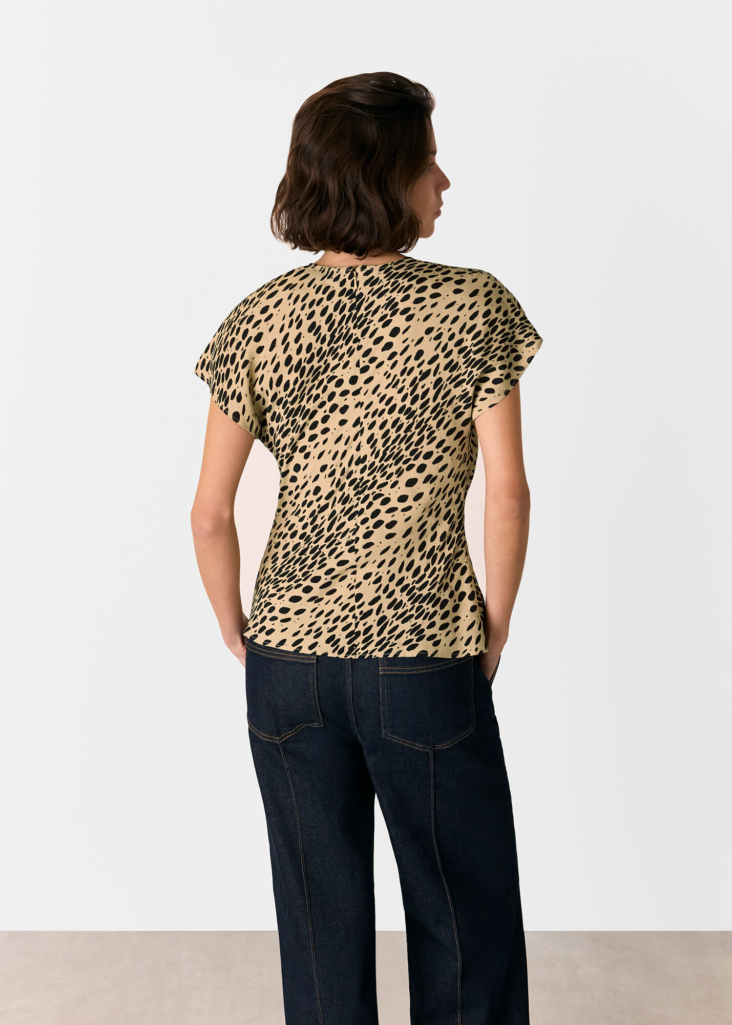 Leopard Print Animal Spot Print Blouse | WHISTLES | Whistles UK