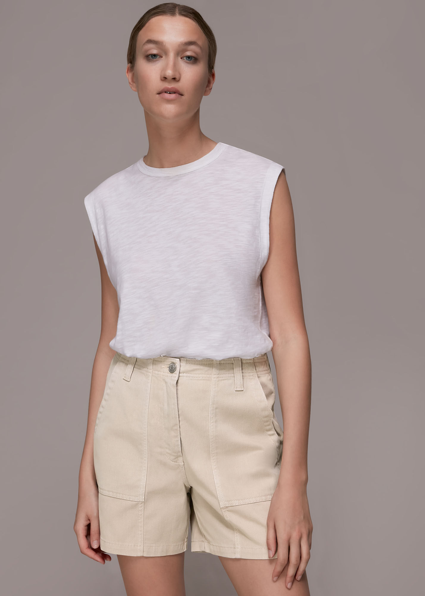 Neutral Casual Utility Shorts | WHISTLES