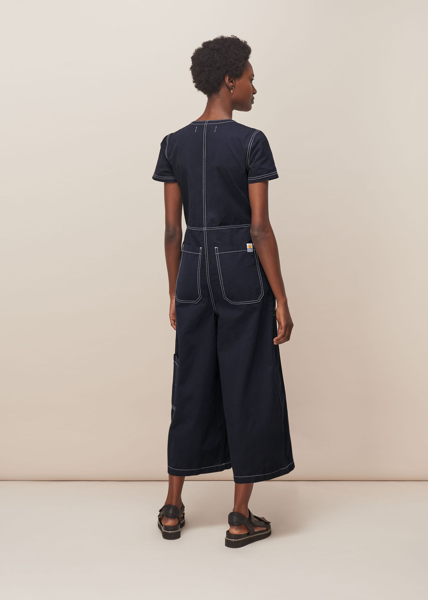 Navy LF Markey Felix Boilersuit | WHISTLES | Whistles UK