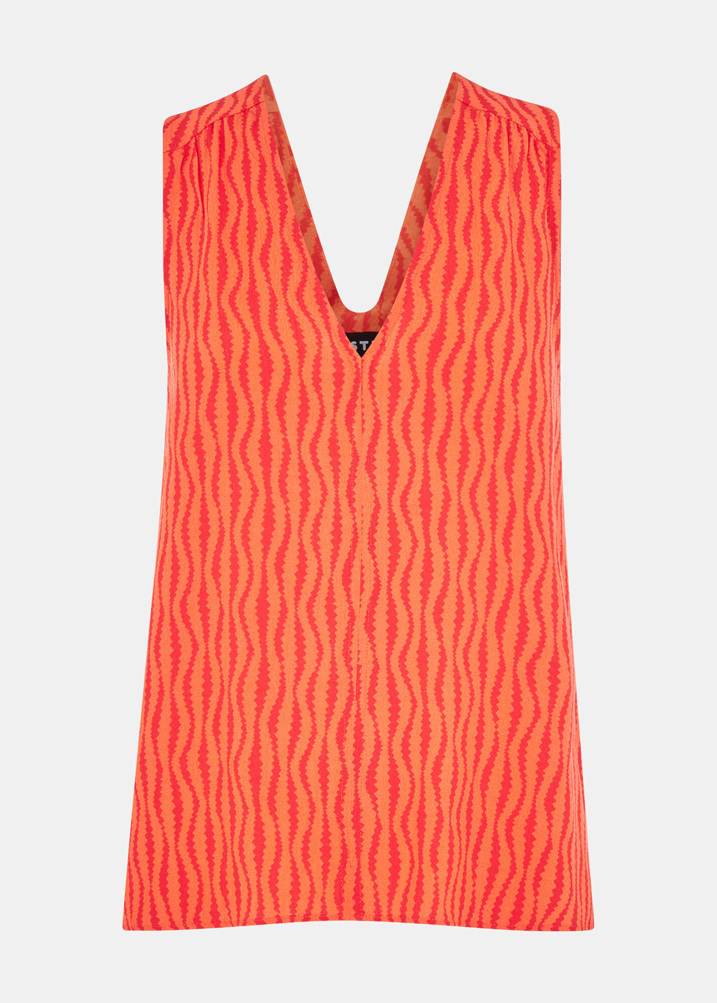 Red/Multi Optical Rope Vest Top | WHISTLES | Whistles UK