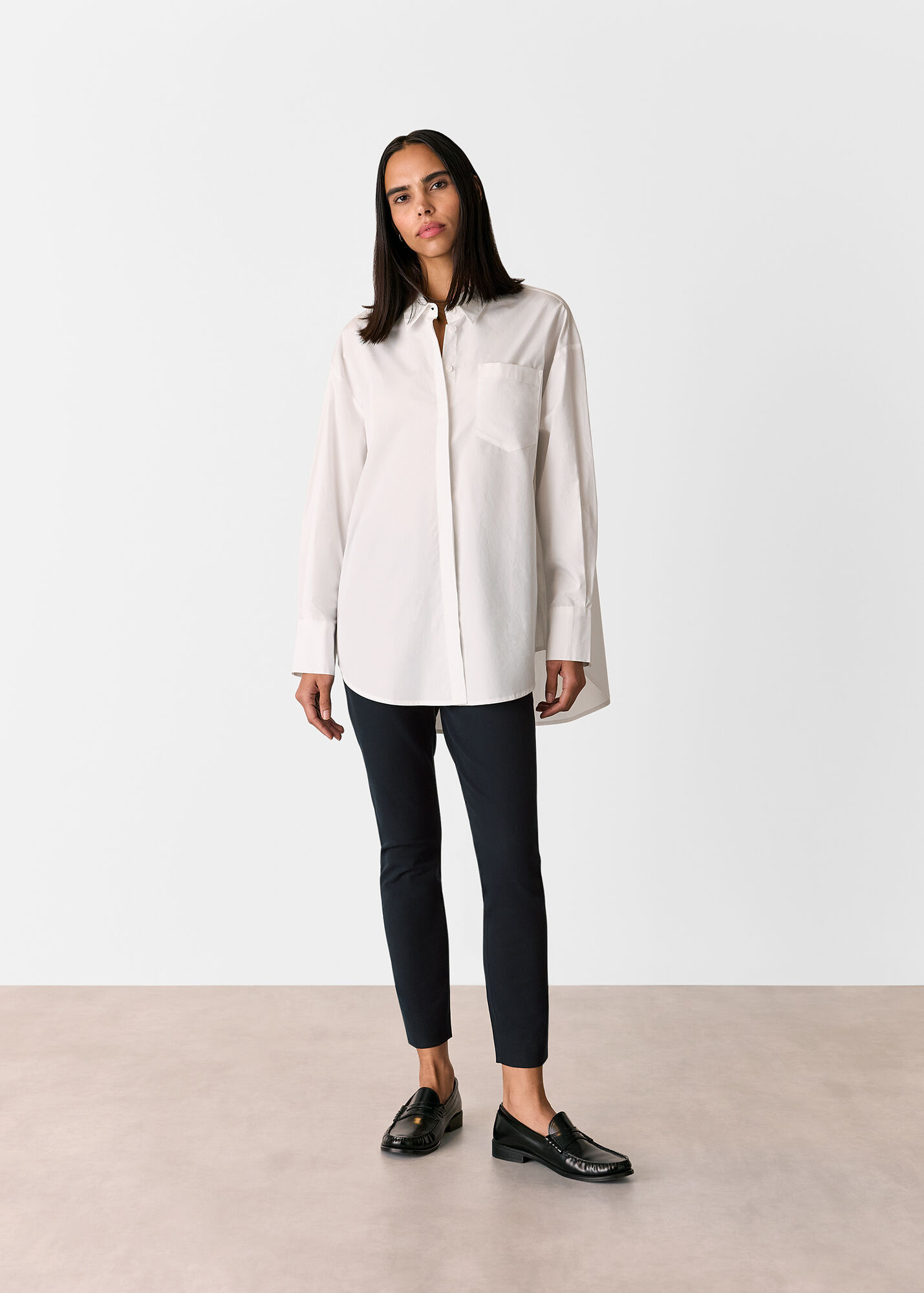 Navy Super Stretch Trouser | WHISTLES | Whistles UK