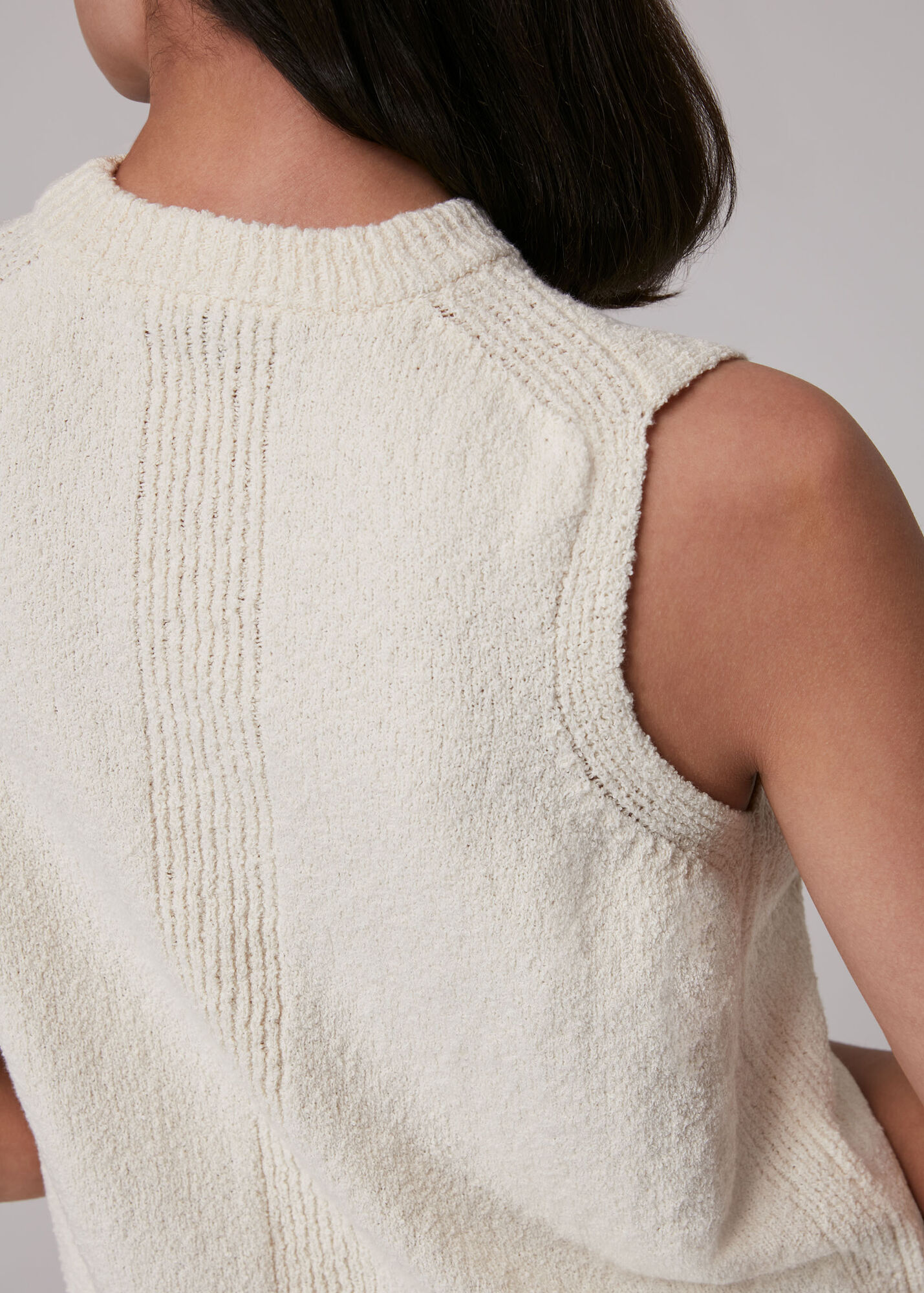 Ivory Knitted Tank Top | WHISTLES | Whistles UK