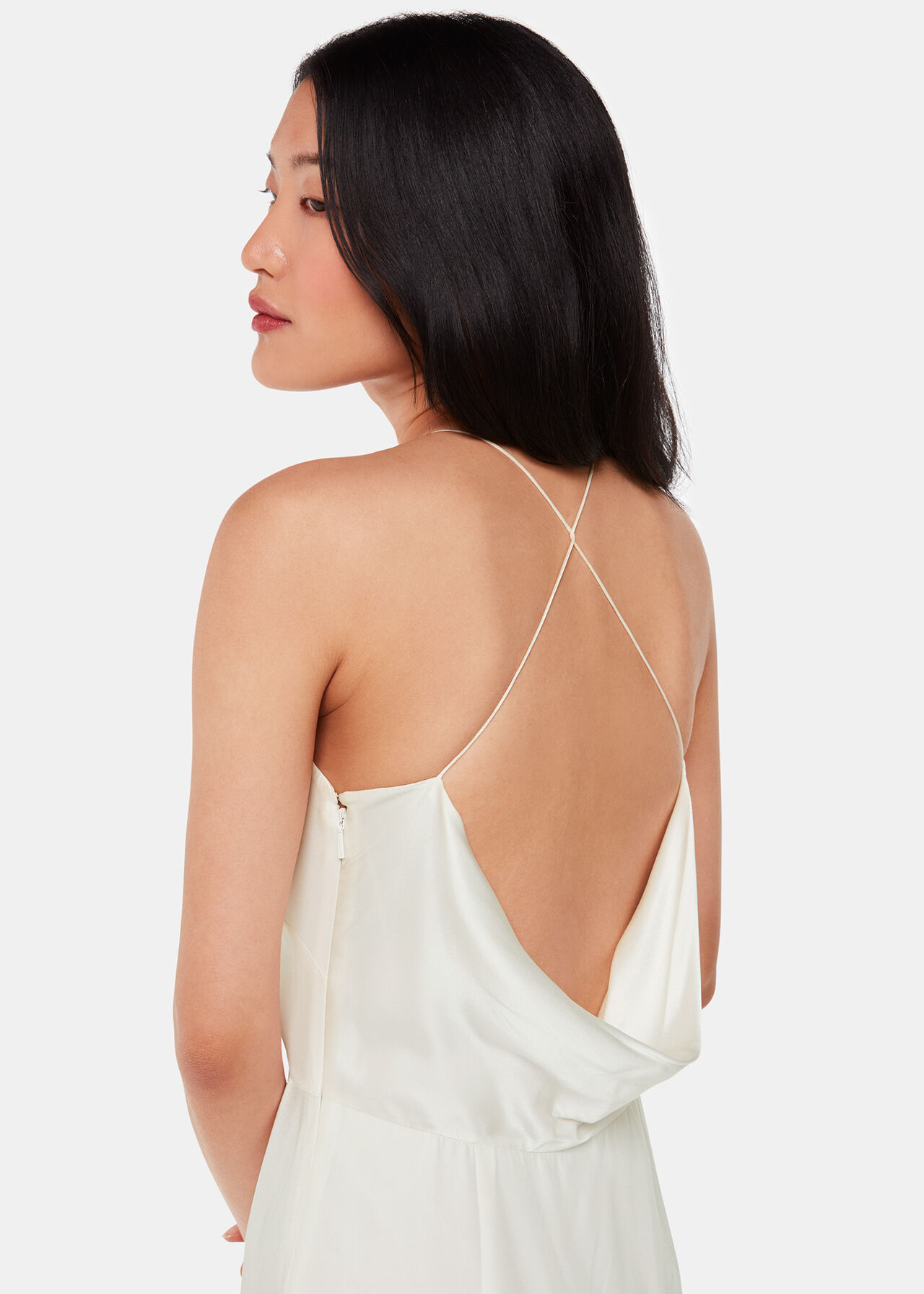 Ivory/Multi Eileen Silk Wedding Dress | WHISTLES