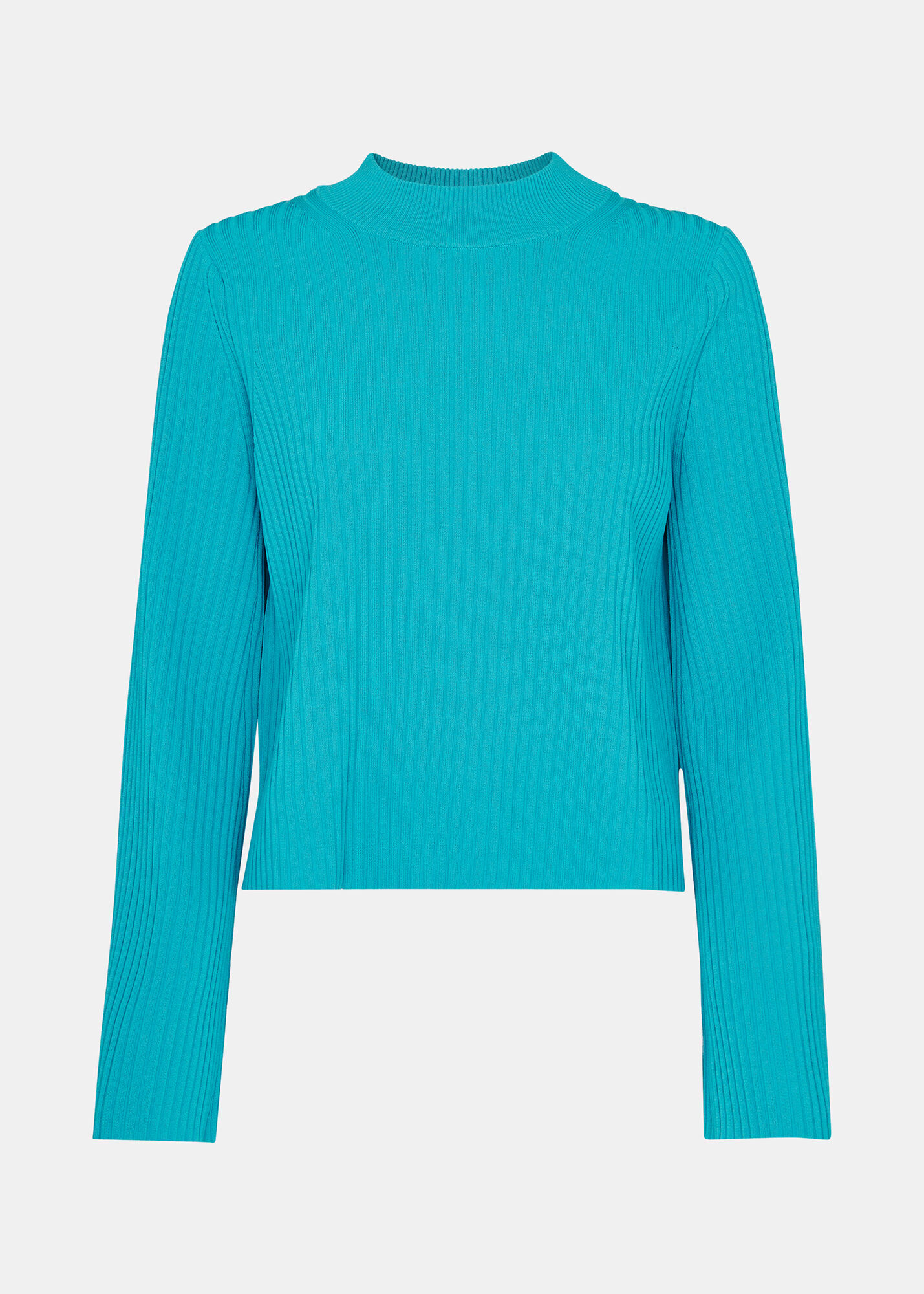 Turquoise Fluted Sleeve Tunic | WHISTLES | Whistles UK