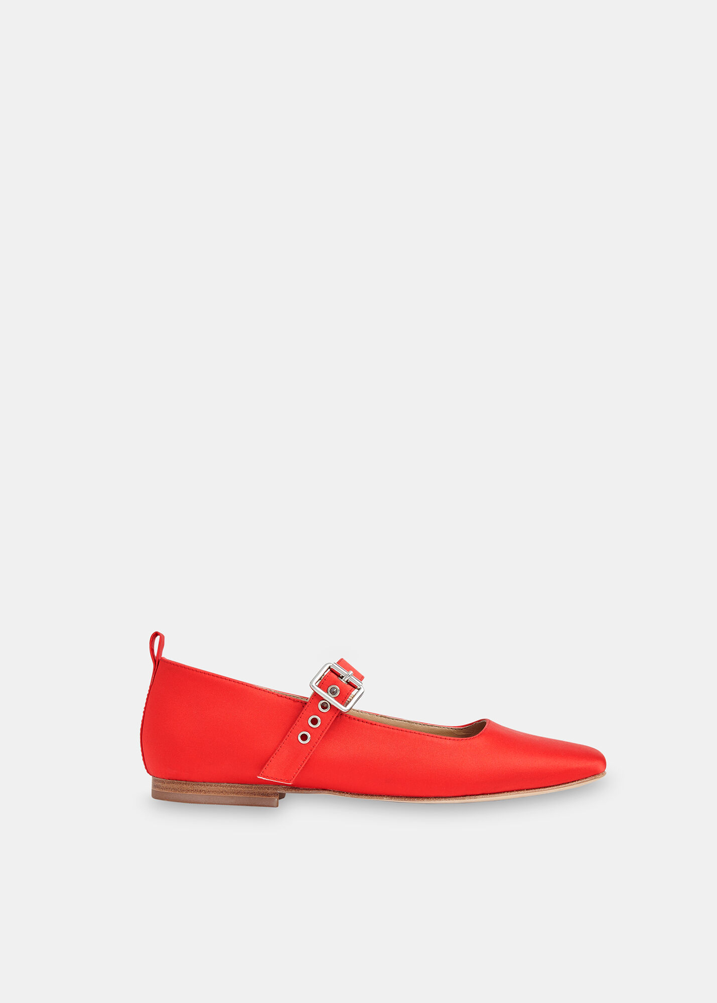 Women's Red Satin Ballet Pumps | Whistles UK
