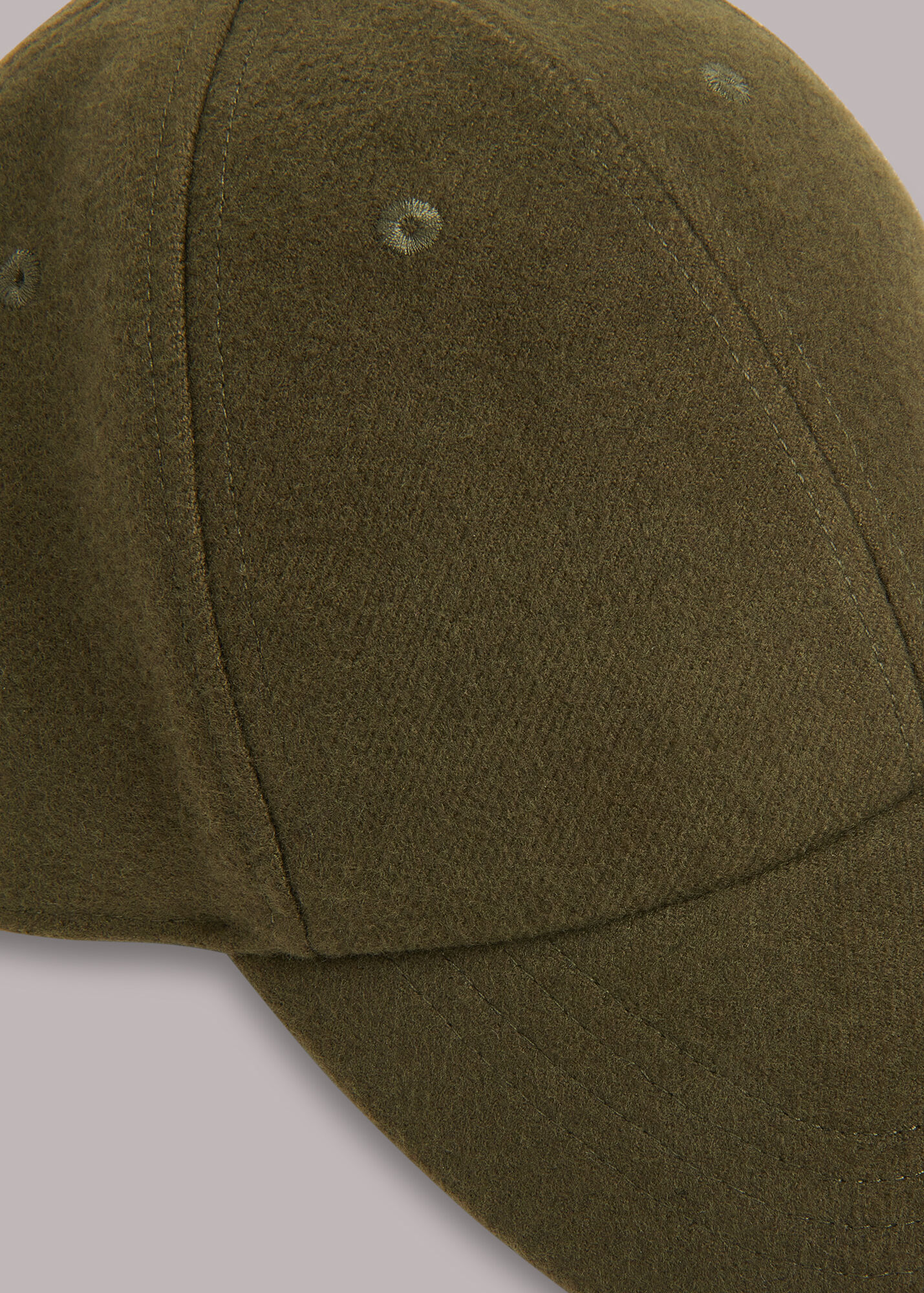 Khaki Felt Cap | WHISTLES | Whistles UK