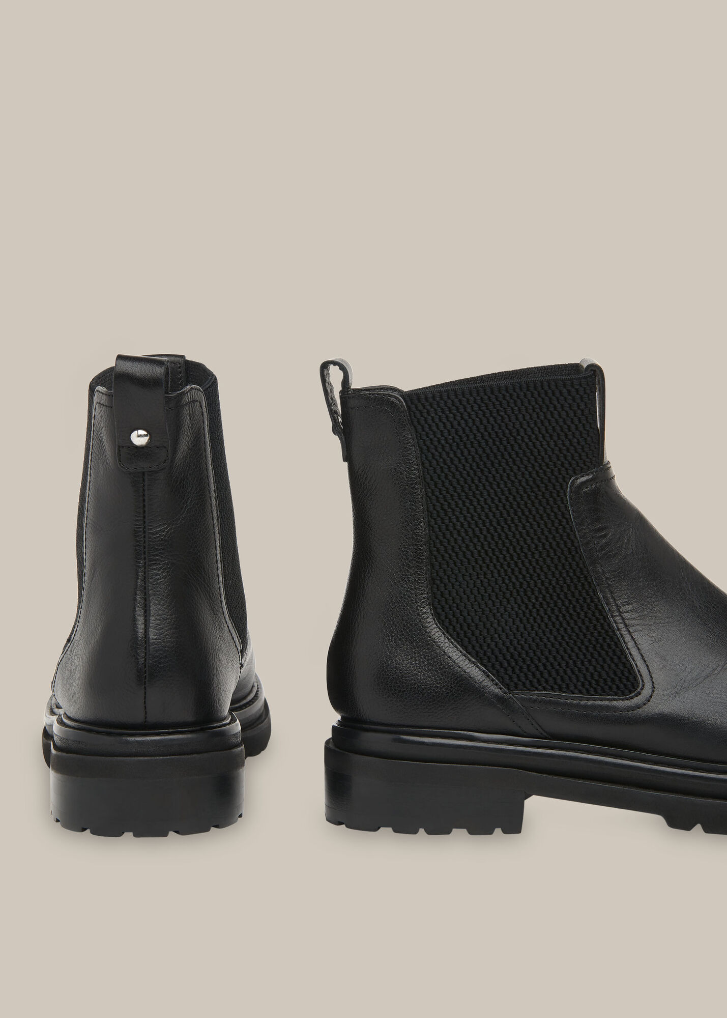 Black Elson Elasticated Chelsea Boot | WHISTLES