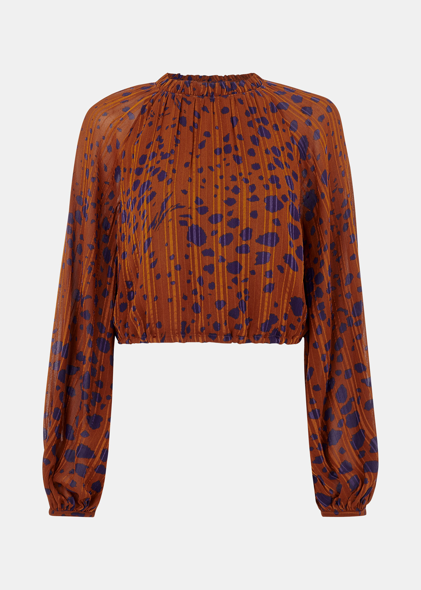 Brown/Multi Spotted Dalmatian Polly Top | WHISTLES | Whistles UK