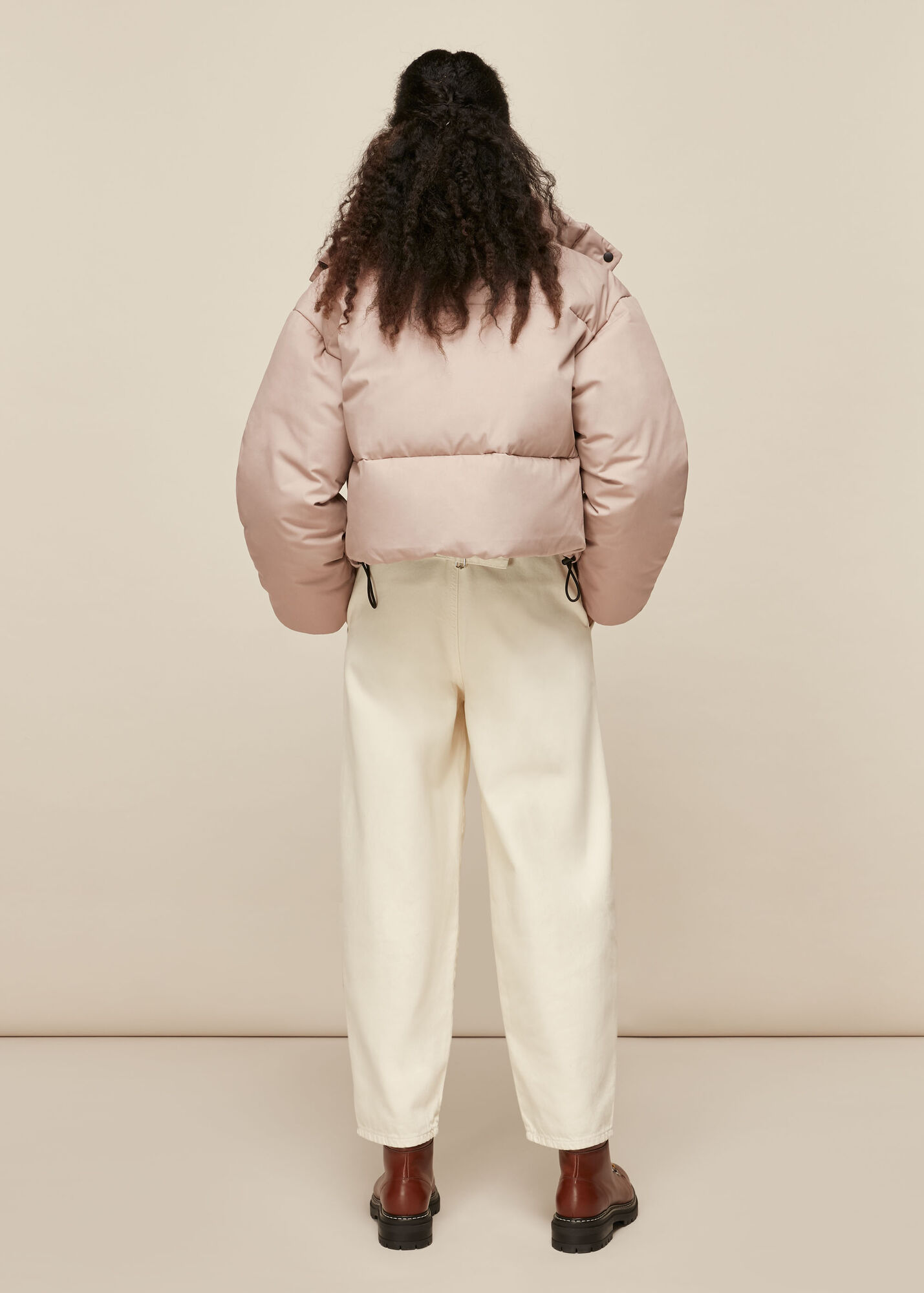 Stone Short Puffer Coat | WHISTLES | Whistles UK