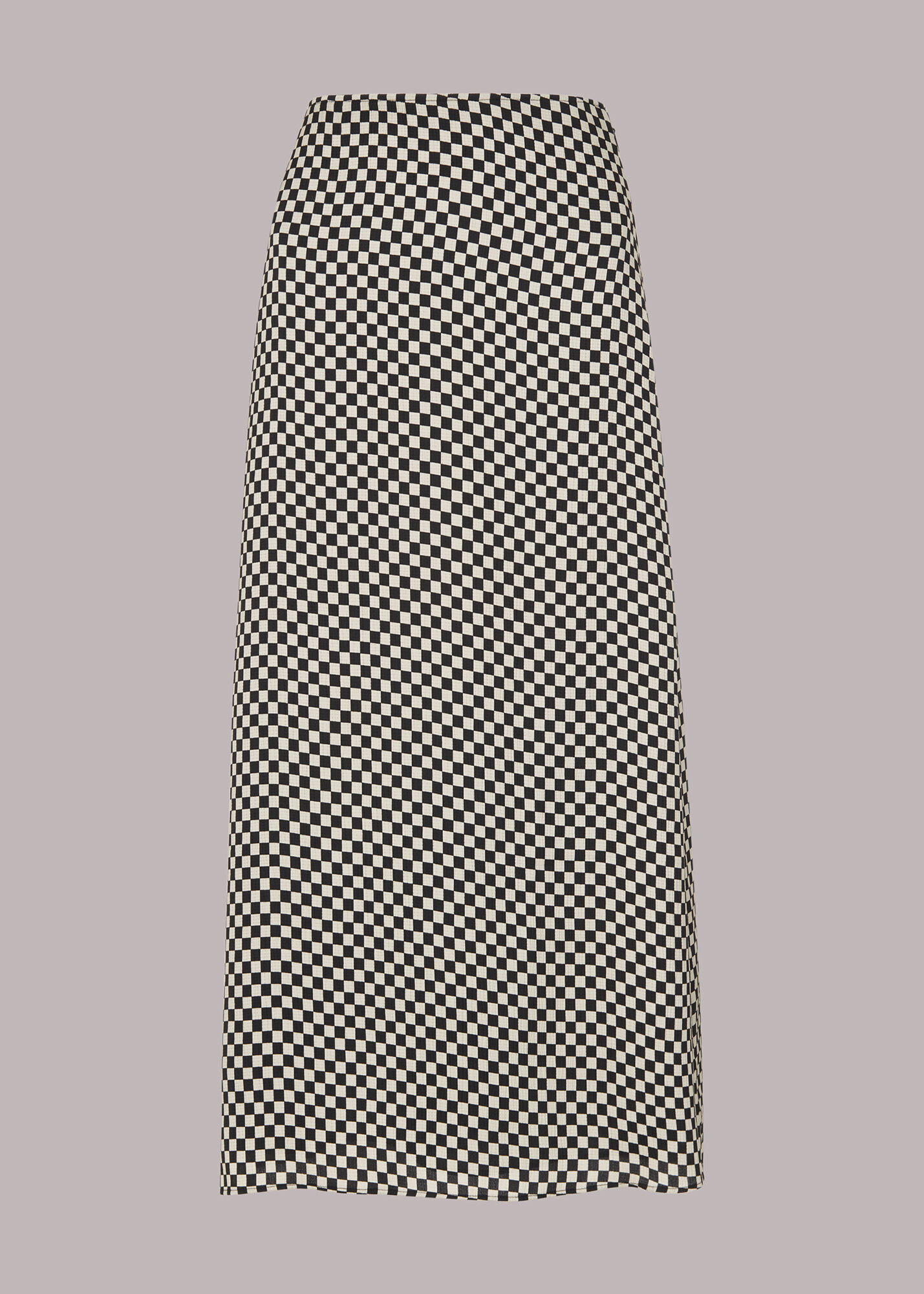 Black/Multi Lola Checkerboard Skirt | WHISTLES