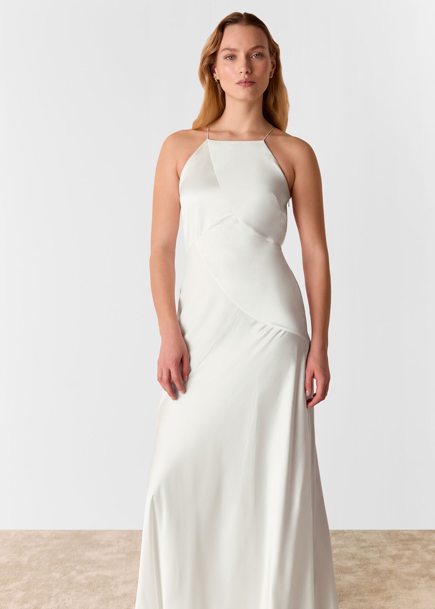 Ivory/Multi Eileen Silk Wedding Dress | WHISTLES | Whistles UK