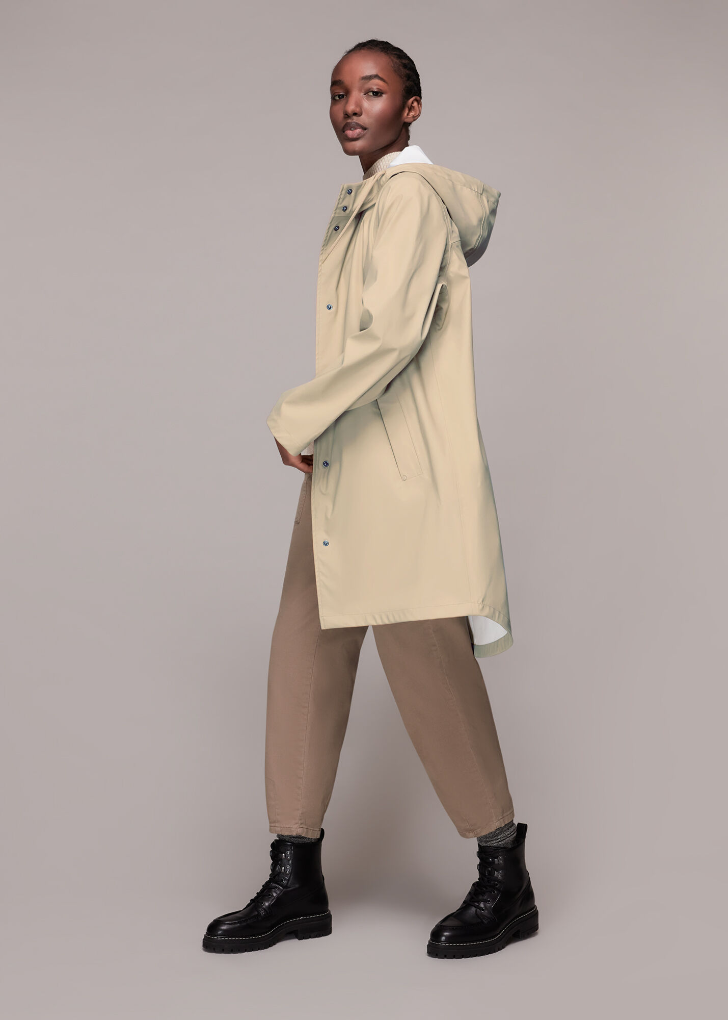 Camel Water Resistant Mac | WHISTLES