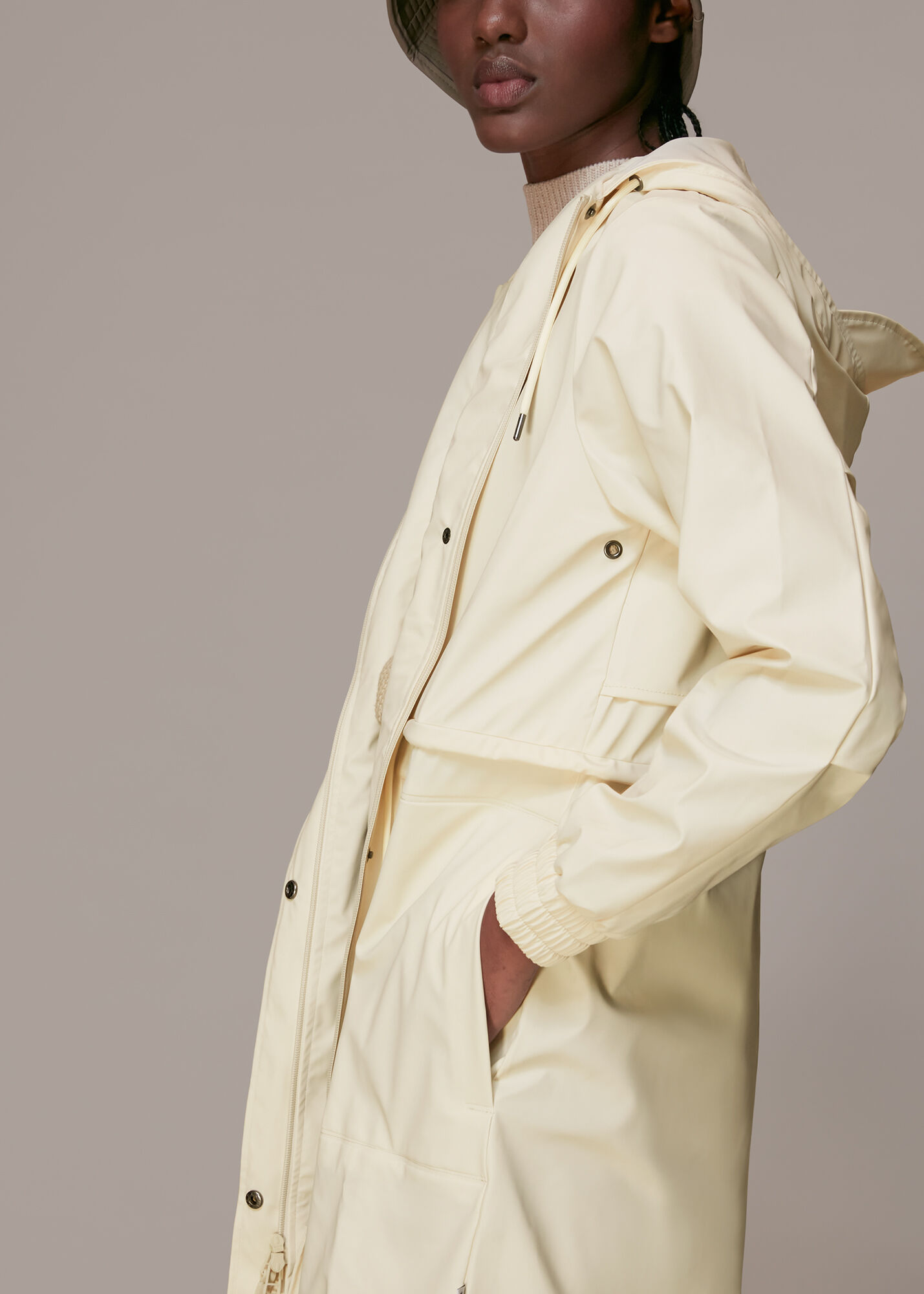 Ivory Rains String Parka | WHISTLES | Whistles UK
